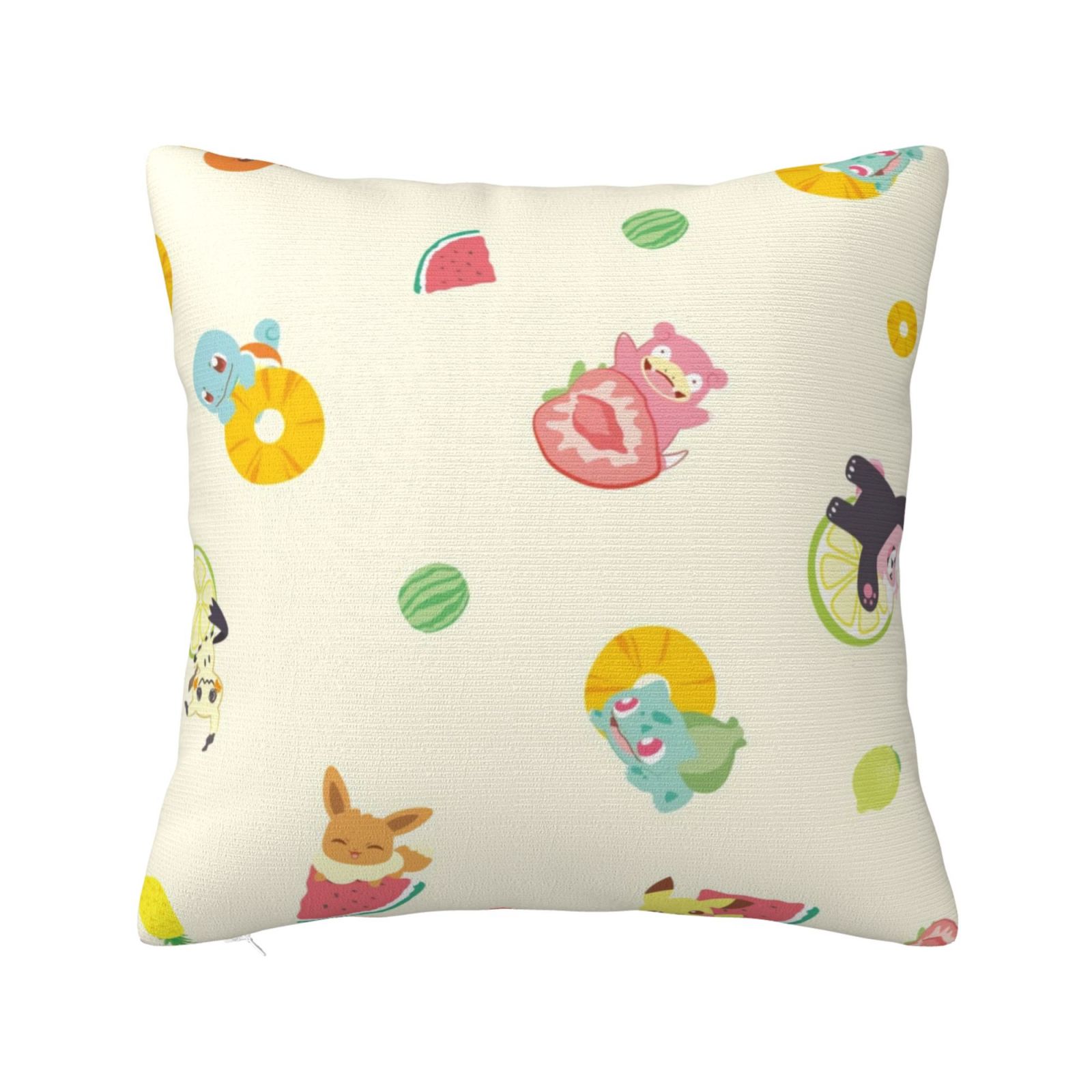 Pokémon Charmander Squirtle Bulbasaur Psyduck Eevee Pillow Covers,18x18 ...