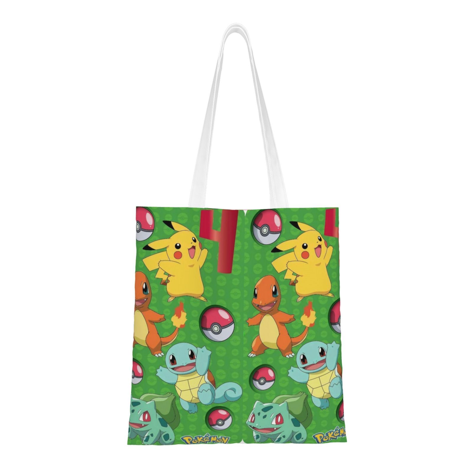 Pokémon Charmander Squirtle Bulbasaur Tote Bag For Women Girls Girly ...