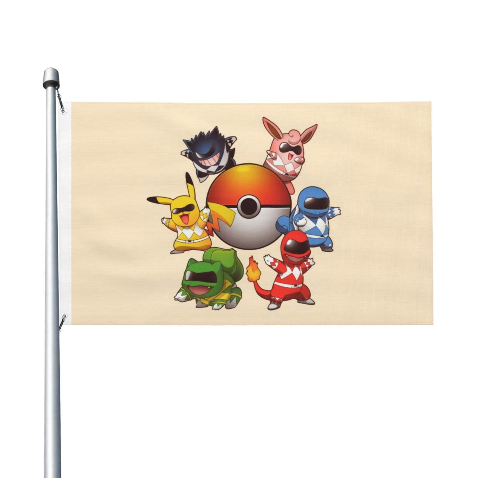 Pokémon- Charmander Squirtle Bulbasaur52 3x5ft Face Flag Fade Proof ...