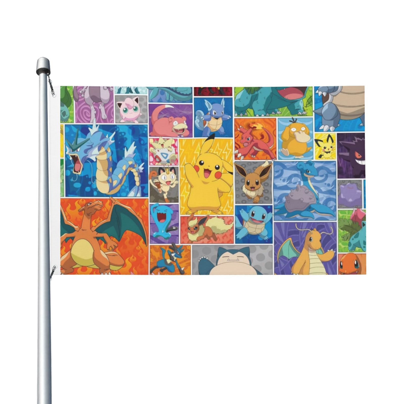 Pokémon- Charmander Squirtle Bulbasaur5579 3x5ft Face Flag Fade Proof ...