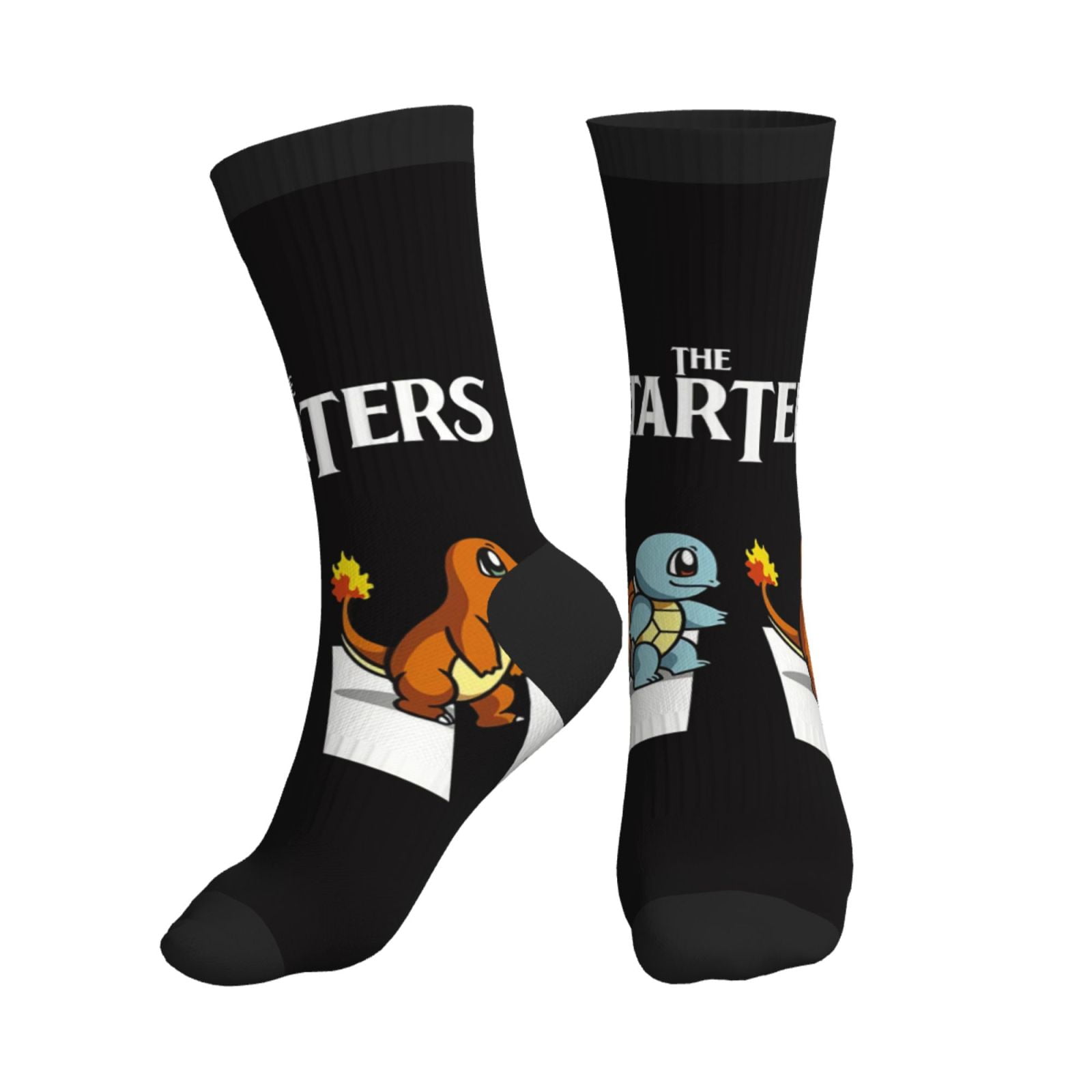 Pokémon- Charmander Squirtle Bulbasaur584 Crew Socks, Funky Silky Comfort Socks For Men Women ...