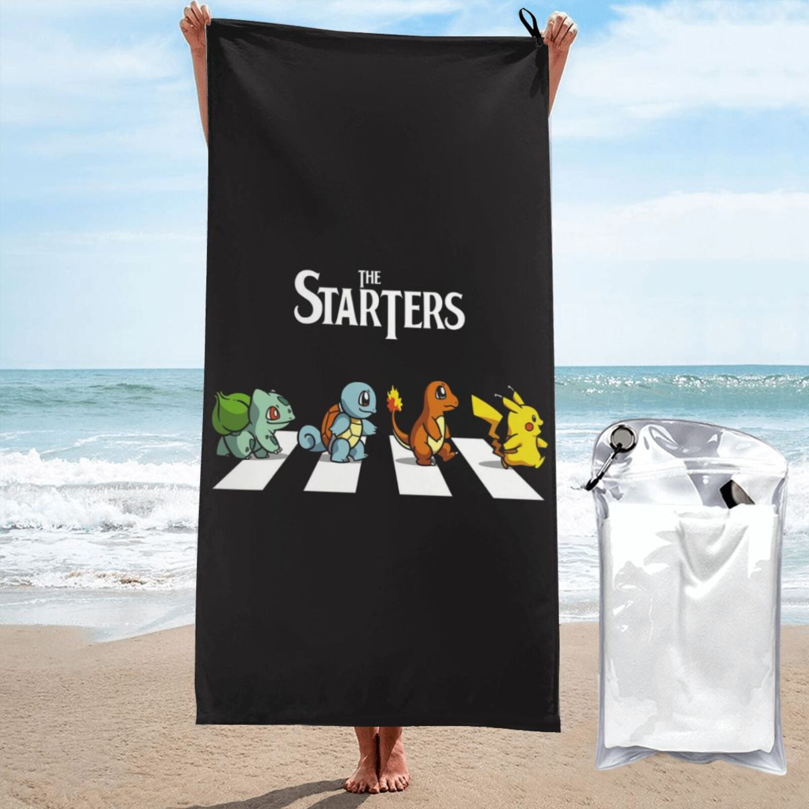 Pokémon- Charmander Squirtle Bulbasaur584 Microfiber Large Beach Towels ...