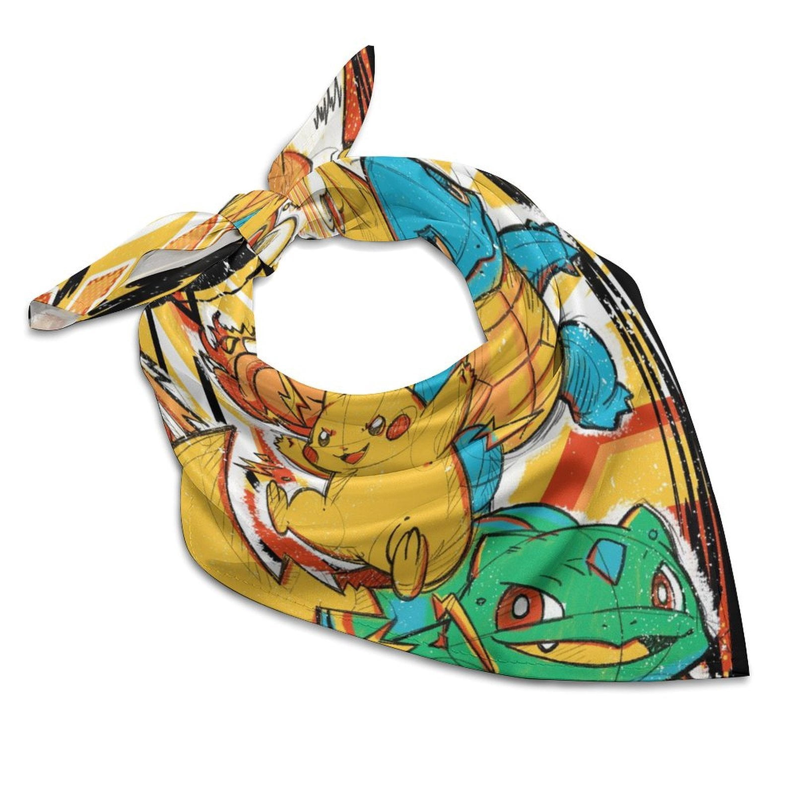 Pokémon- Charmander Squirtle Bulbasaur658 Square Satin Head Scarf Hair ...