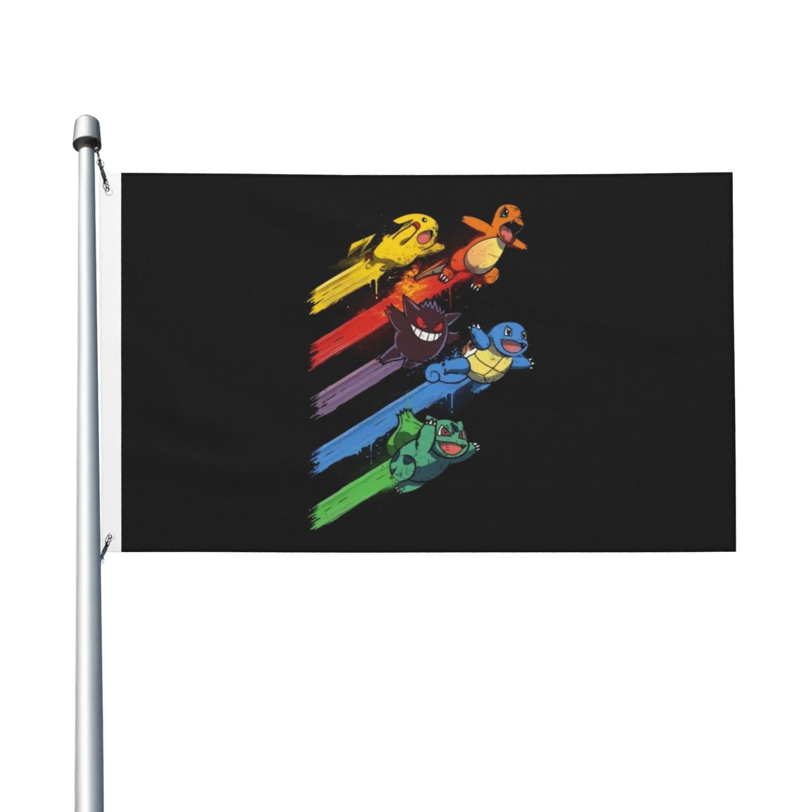 Pokémon- Charmander Squirtle Bulbasaur8 3x5ft Face Flag Fade Proof ...