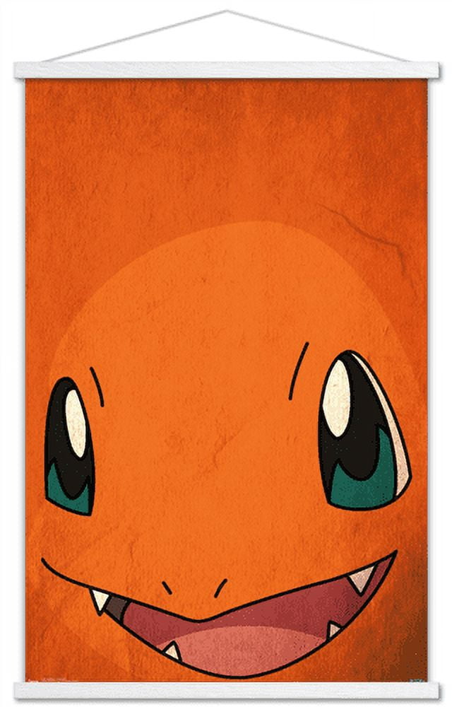 Pokémon - Charmander Wall Poster with Wooden Magnetic Frame, 22.375" x ...