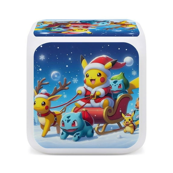 Pokémon Cute Cartoon Seven-Color Changing Alarm Clock Home Decor ...