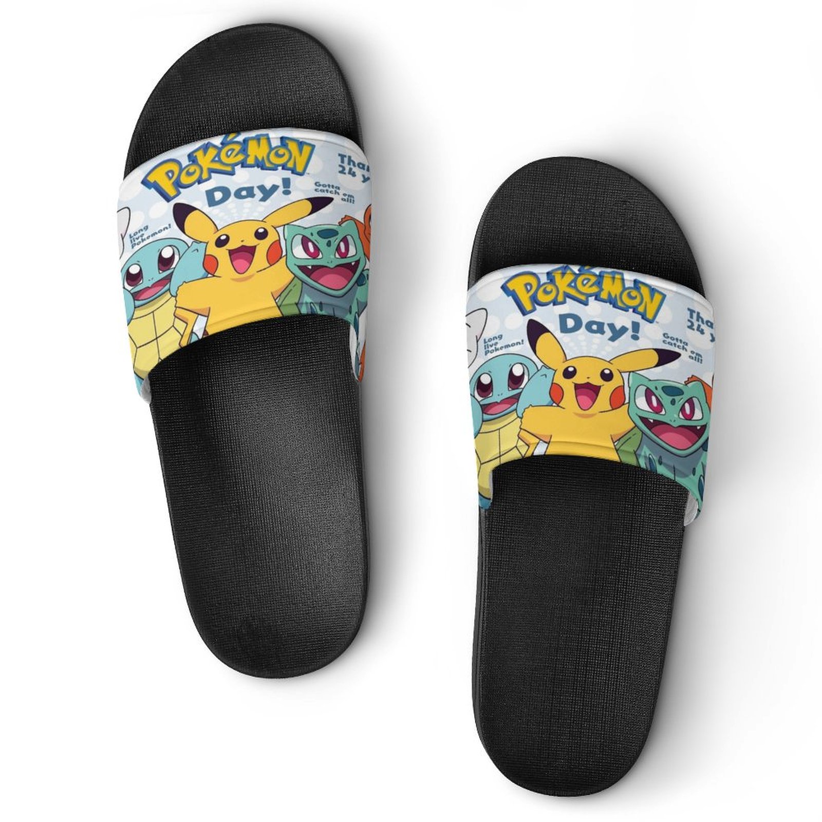 Pokémon Day Charmander Squirtle Bulbasaur Slippers for Women and Men ...