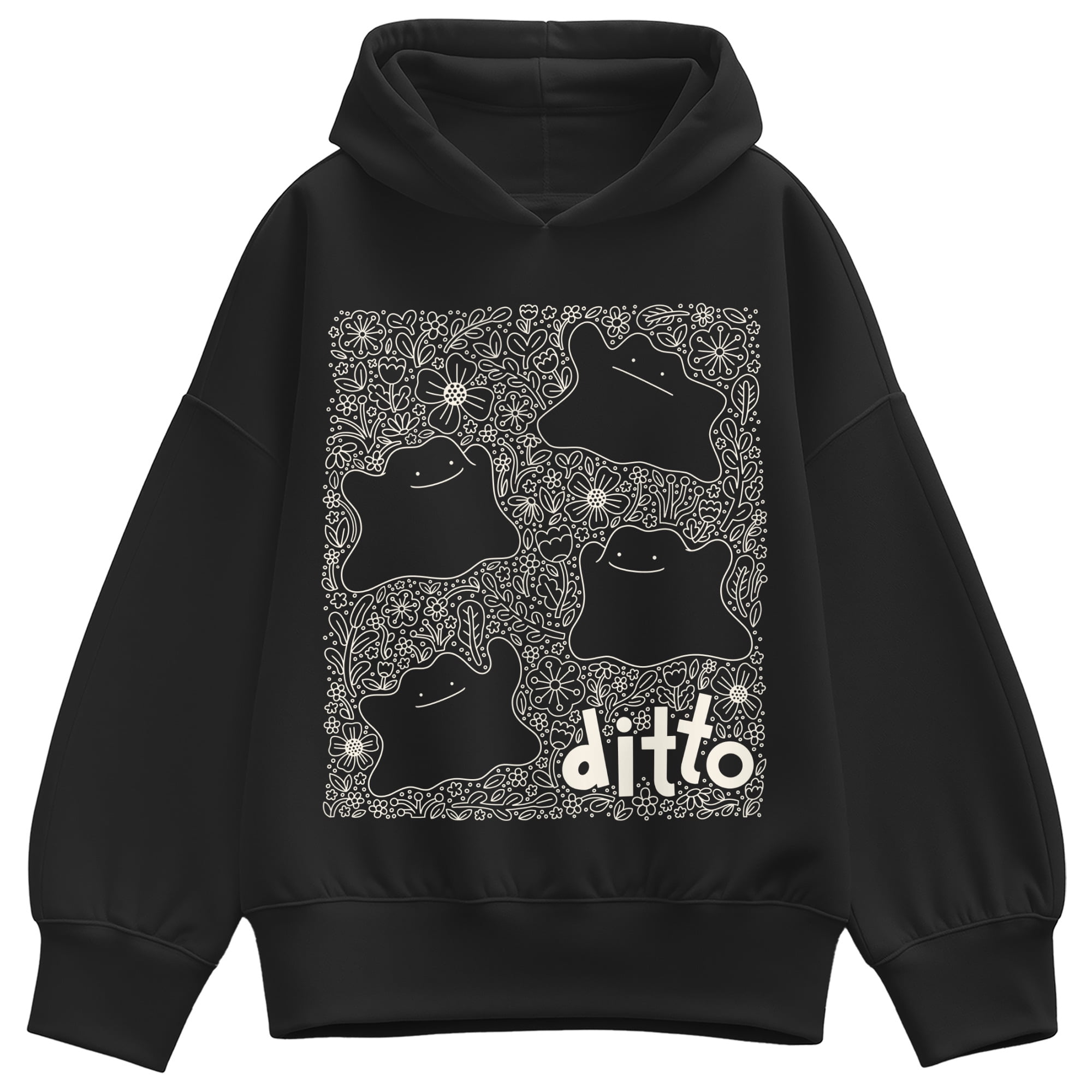Pokémon - Ditto Dainty Flowers - Women's Oversized Fleece Hoodie ...