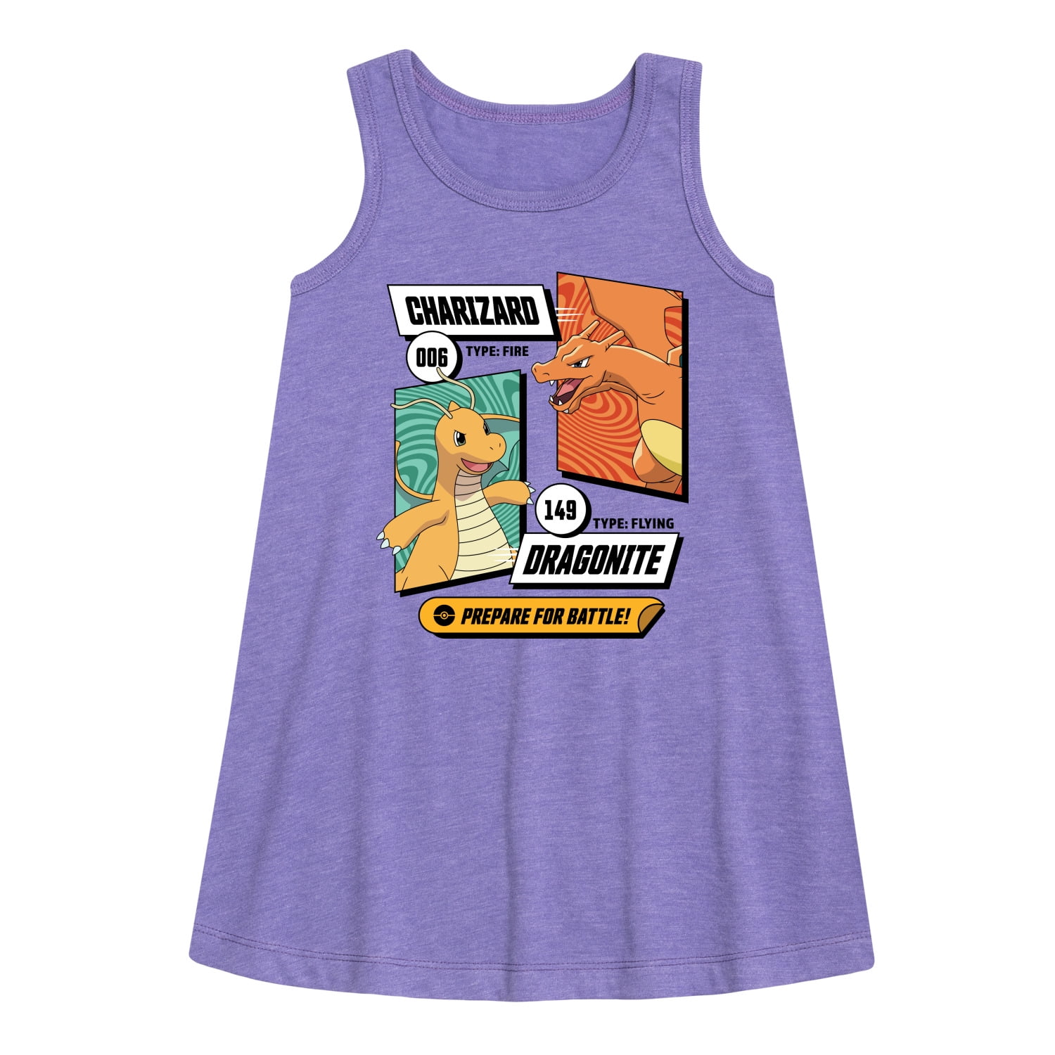 Pokémon - Dragonite Charizard Prepare For Battle - Youth Girls A-line ...