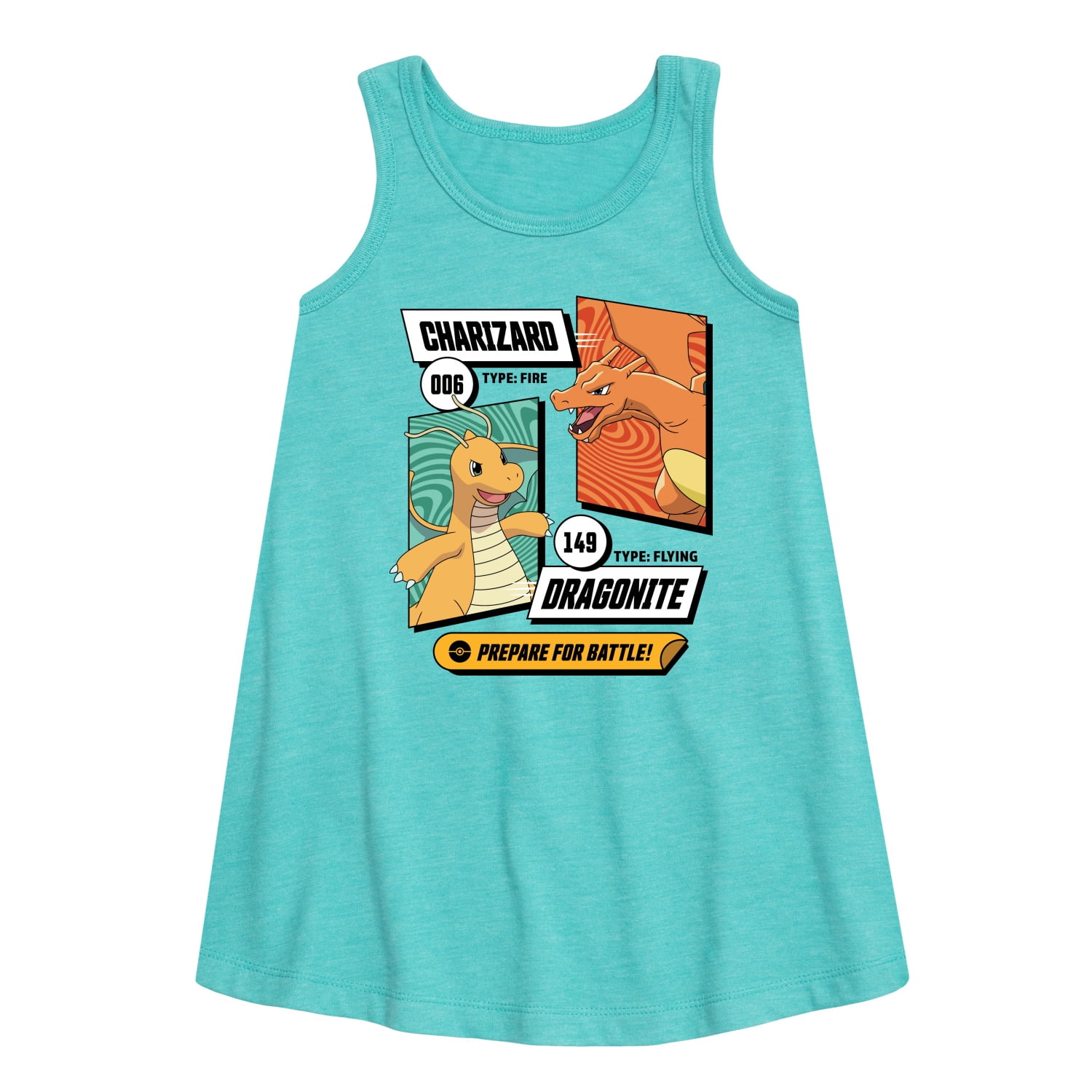 Pokémon - Dragonite Charizard Prepare For Battle - Youth Girls A-line ...