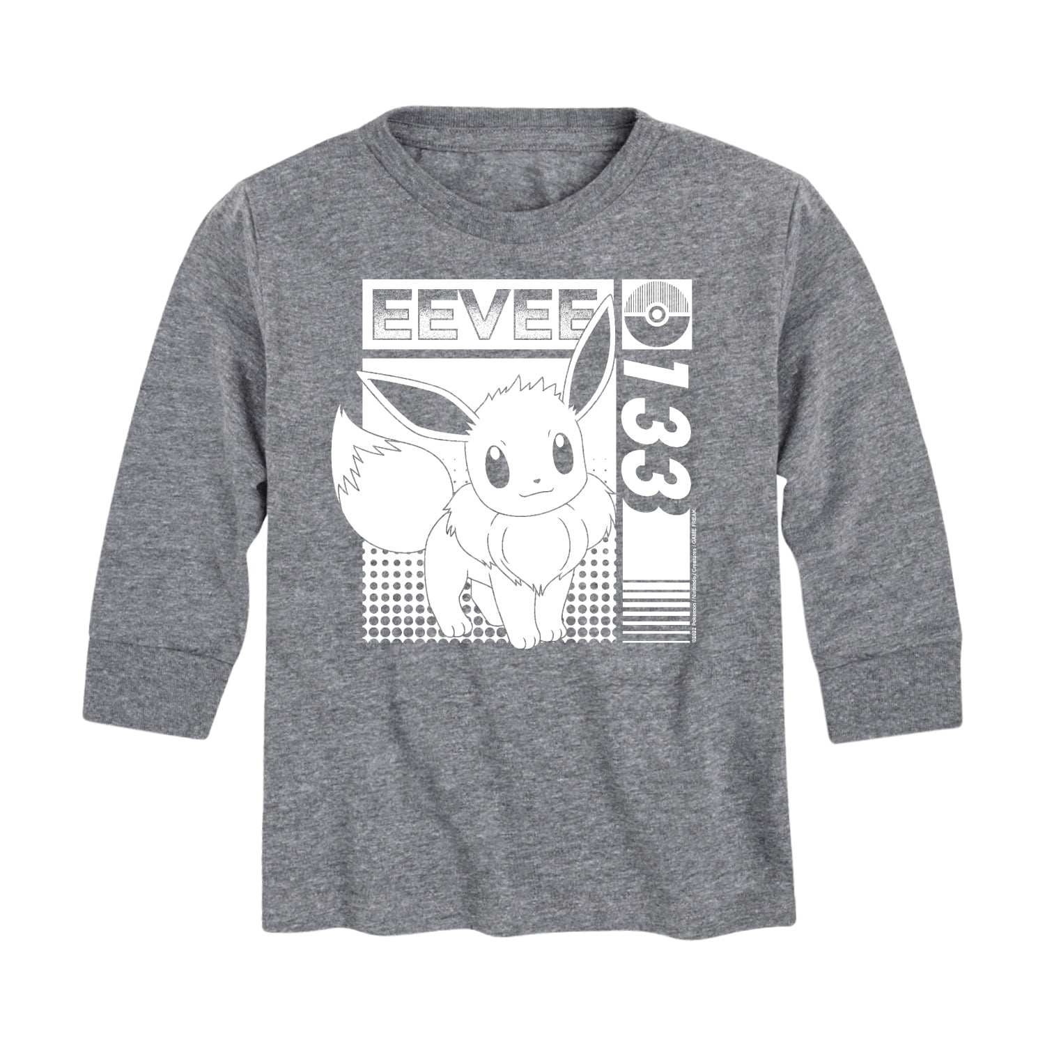 Pokémon - EEVEE 133 - Youth Long Sleeve Graphic T- Shirt - Walmart.com