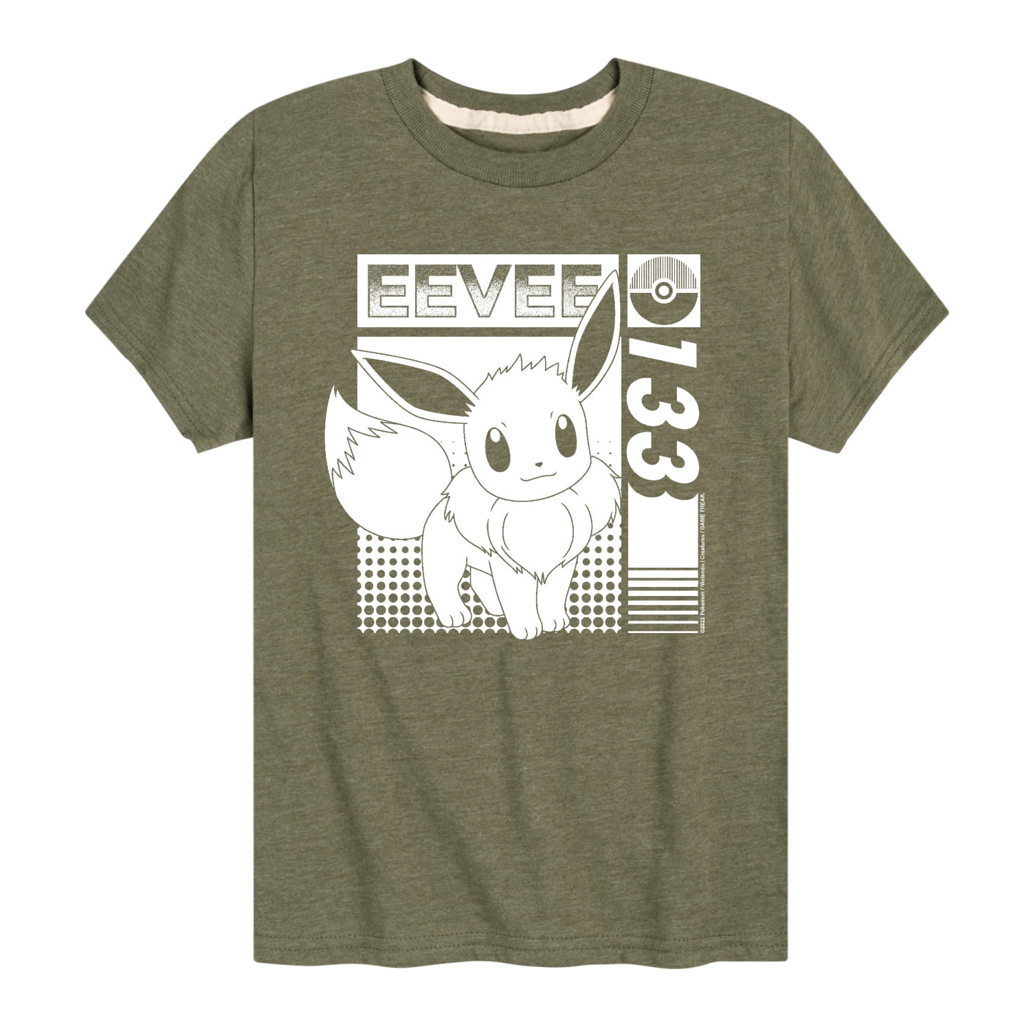 Pokémon - EEVEE 133- Youth Short Sleeve Graphic T- Shirt - Walmart.com