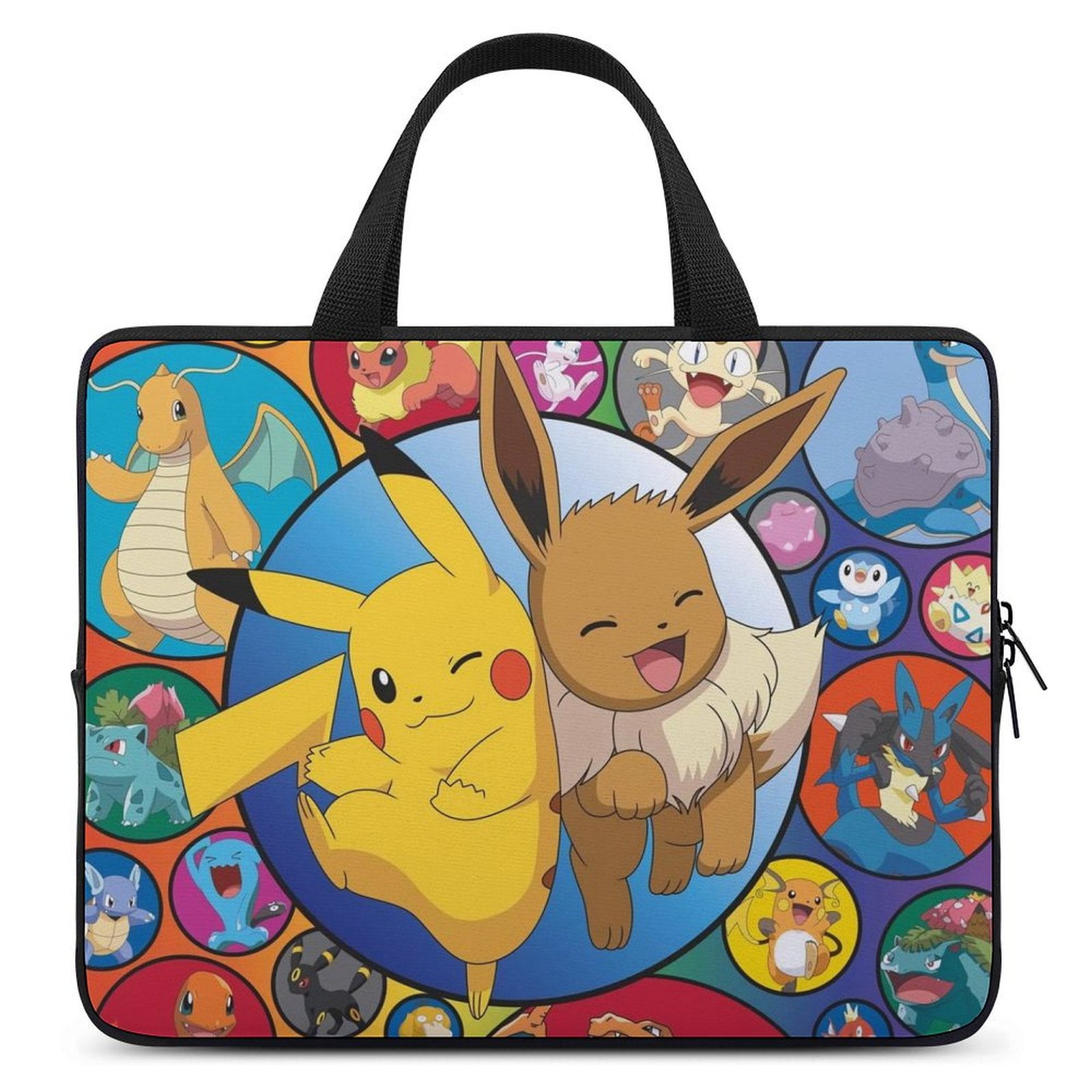 Pokémon- Eeve Charmander Squirtle Bulbasaur 17 Inch Laptop Bag ...