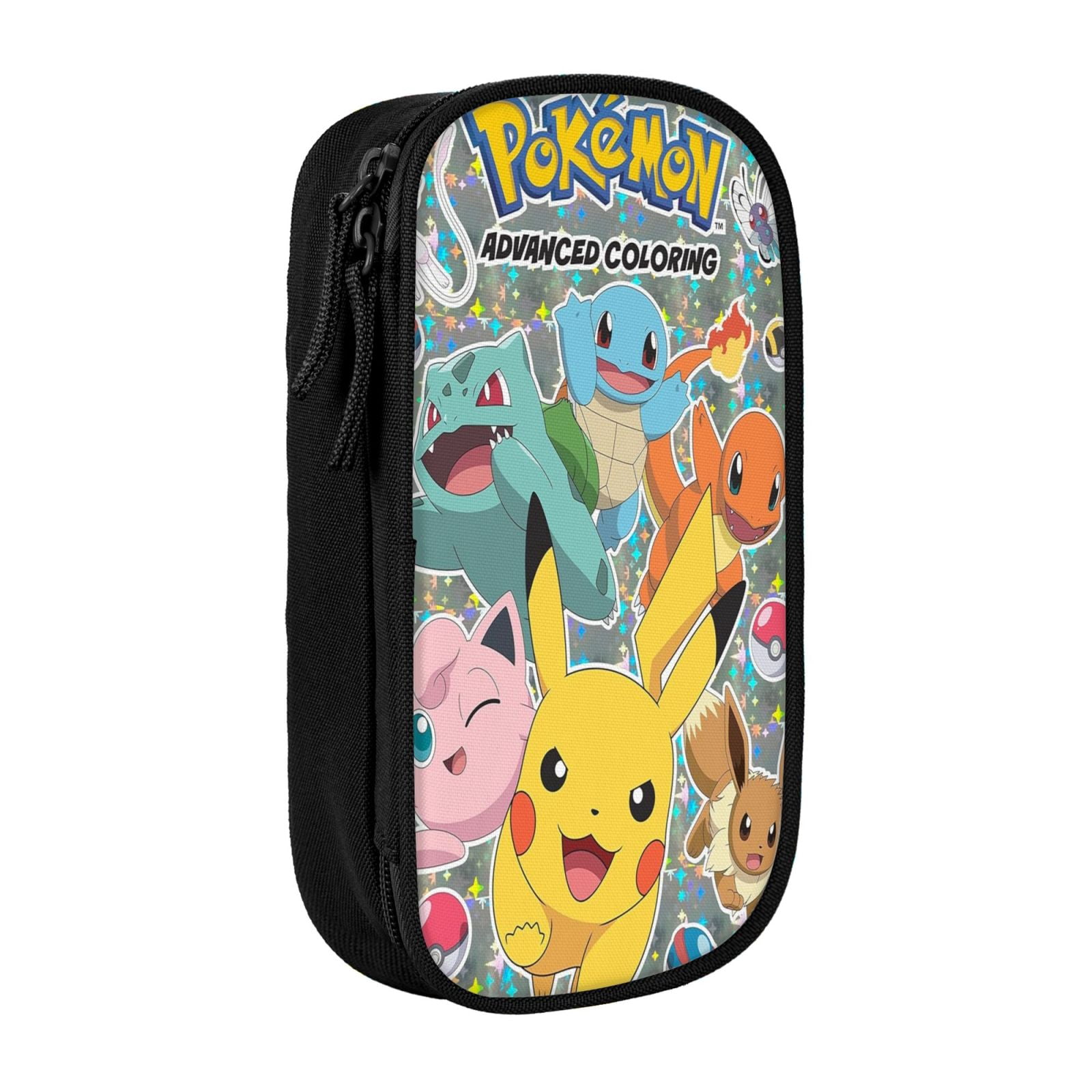 Pokémon- Eeve Charmander Squirtle Bulbasaur Pencil Case,Big Capacity ...