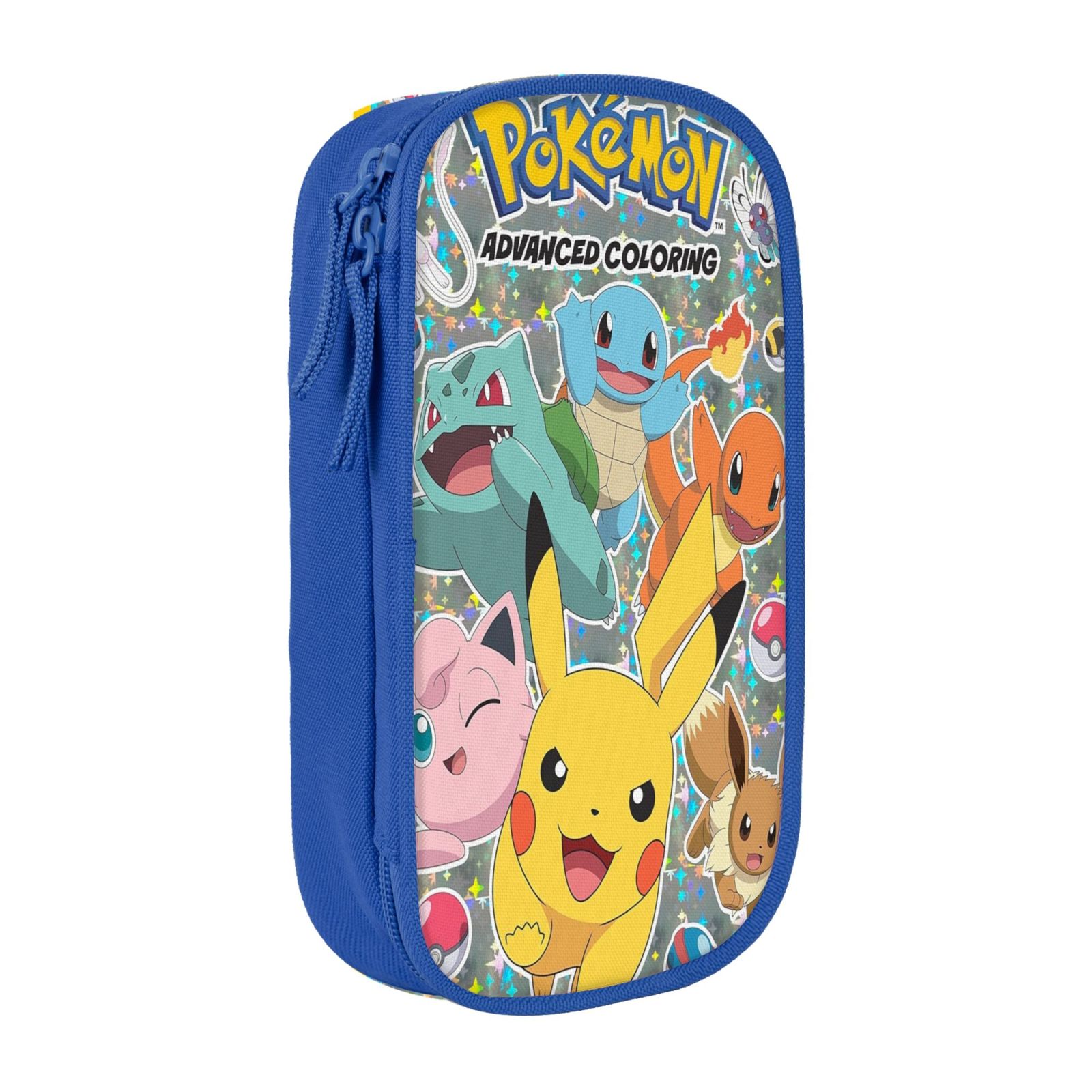 Pokémon- Eeve Charmander Squirtle Bulbasaur Pencil Case,Big Capacity ...