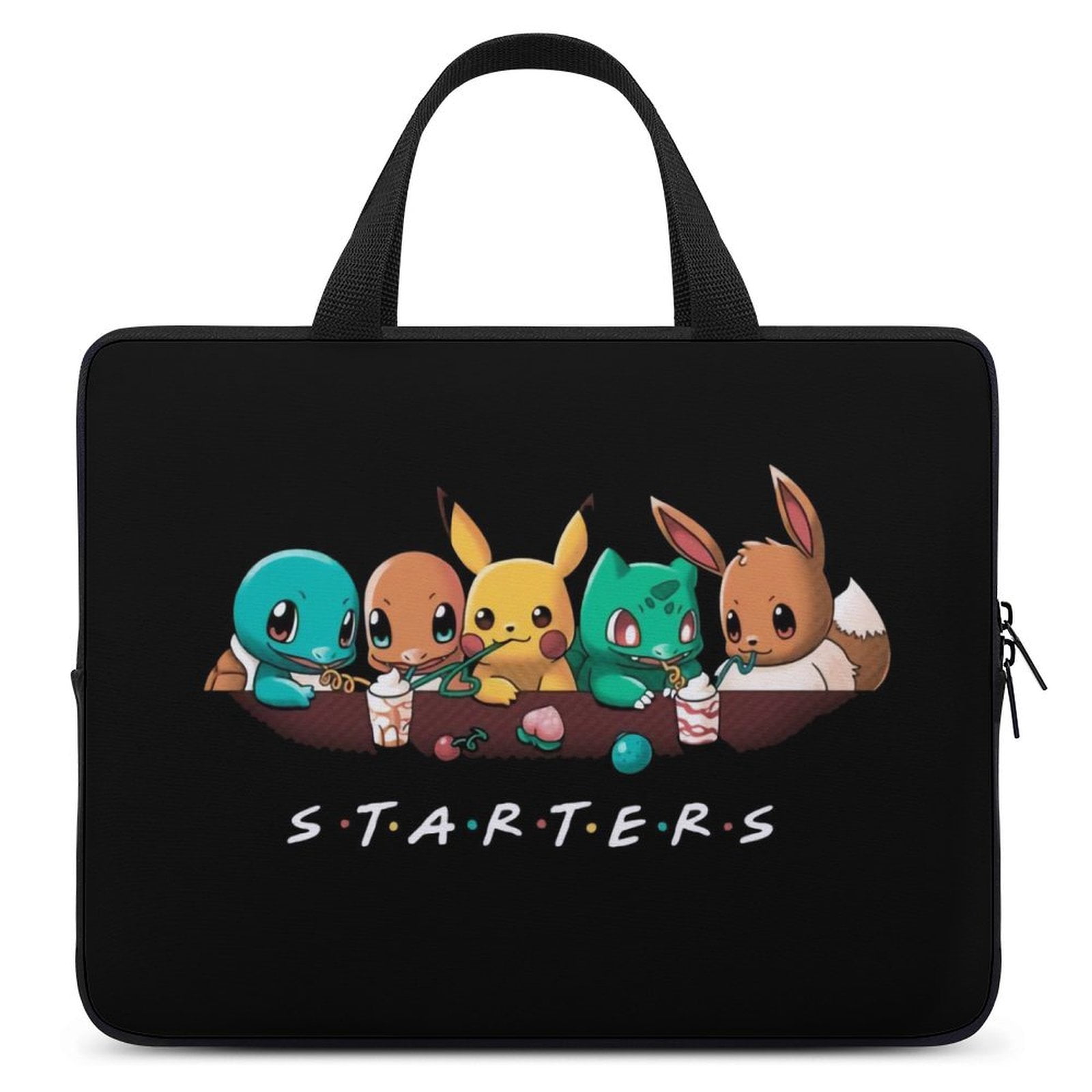 Pokémon-Eevee Charmander Squirtle Bulbasaur 17 Inch Laptop Bag ...