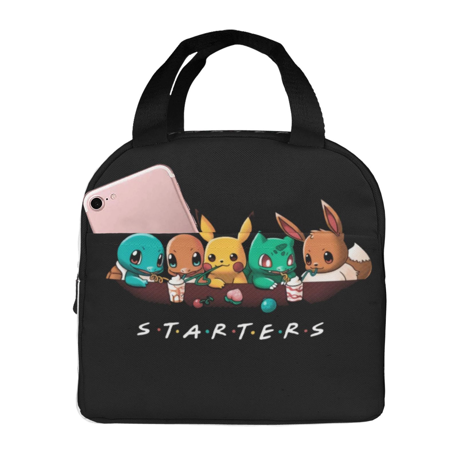 Pokémon-Eevee Charmander Squirtle Bulbasaur Lunch Box for Women Men ...