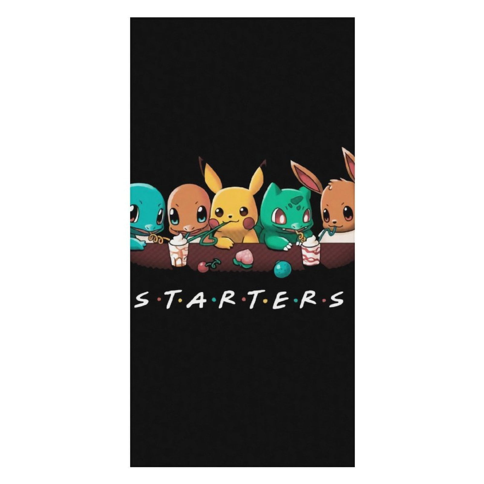 Pokémon-Eevee Charmander Squirtle Bulbasaur8 Oversized Beach Towels ...