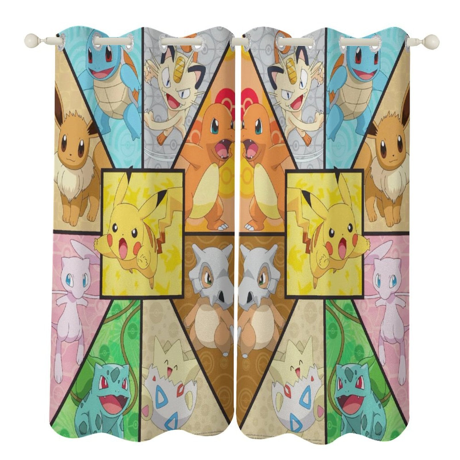 Pokémon-Eevee Evolution Jolteon Flareon Umbreon Sylveon Kids Curtains ...
