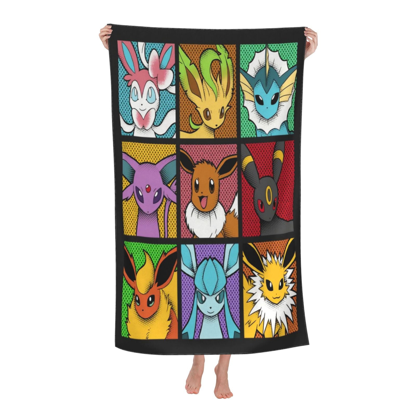 Pokémon Eevee Evolutions Beach Towel,Oversized Mircofiber Bath Towels ...