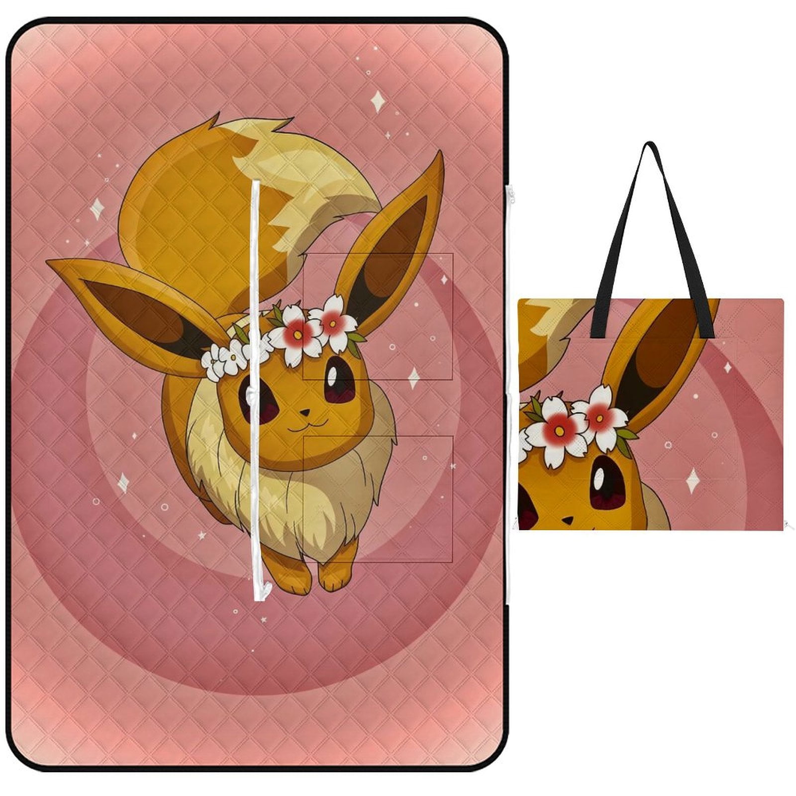 Pokémon Eevee Extra Large Picnic Blanket Waterproof,59"x 39"Foldable ...