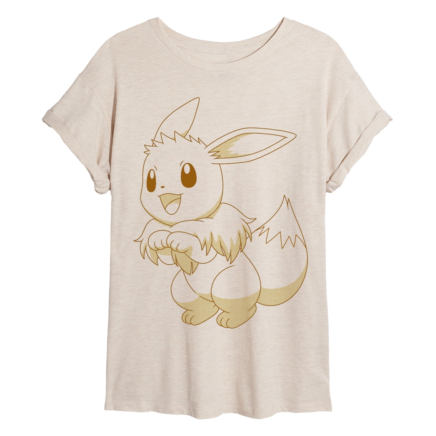 Pokémon - Eevee Jump - Women's Oversized Graphic T-Shirt - Walmart.com