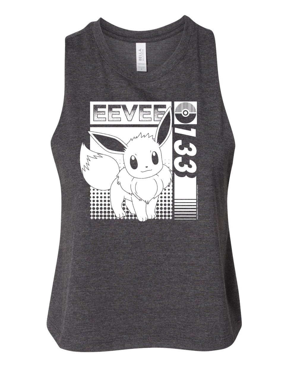 Pokémon - Eevee - Juniors Cropped Racerback Tank Top - Walmart.com