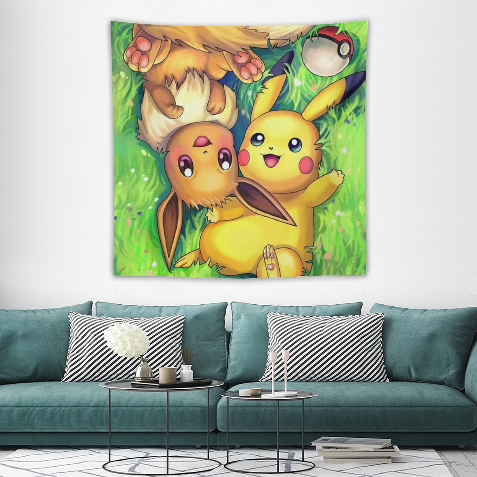 Pokémon Eevee Tapestry,Pokémon Eevee Poster for Bedroom Girls Boys,Wall ...