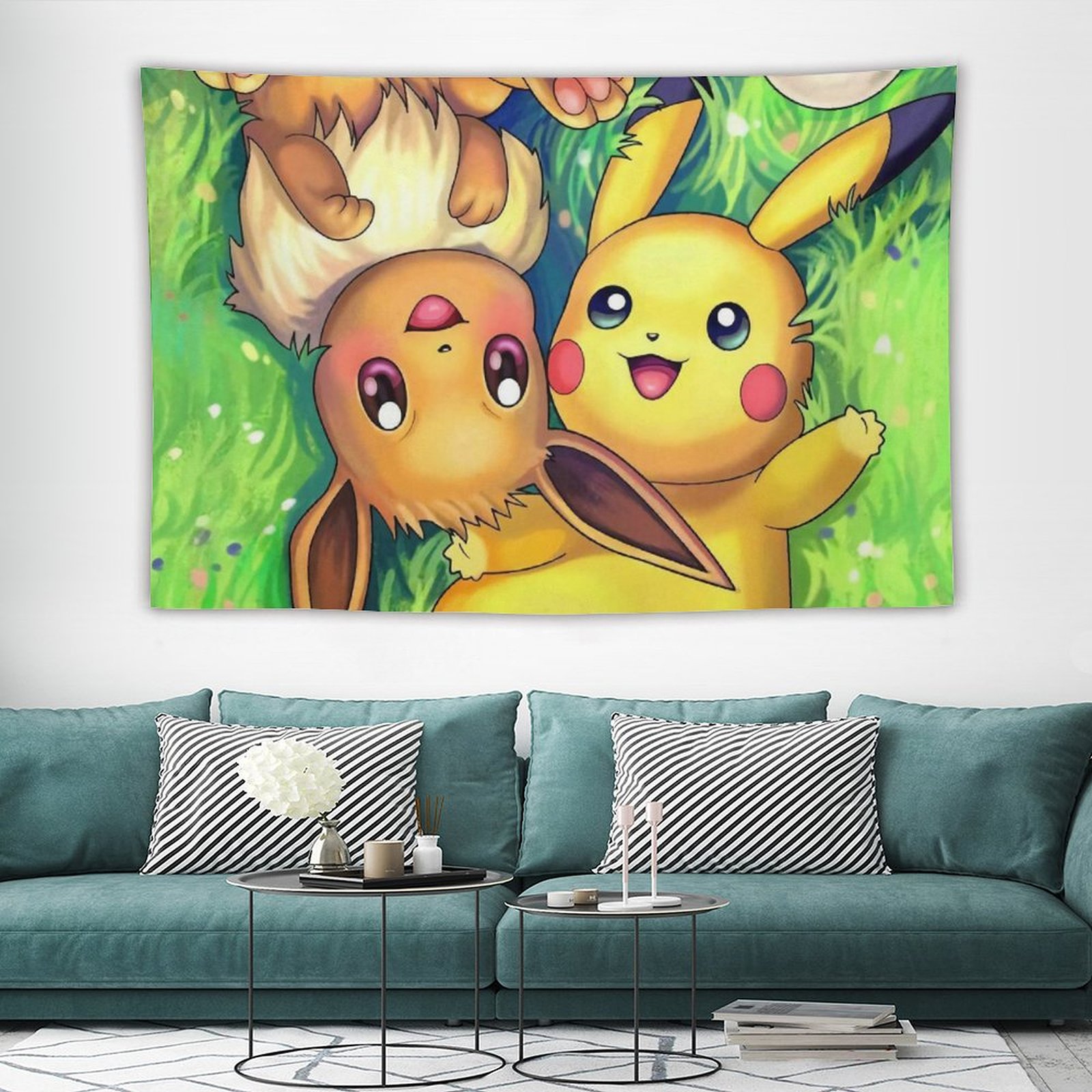 Pokémon Eevee Tapestry,Pokémon Eevee Poster for Bedroom Girls Boys,Wall ...
