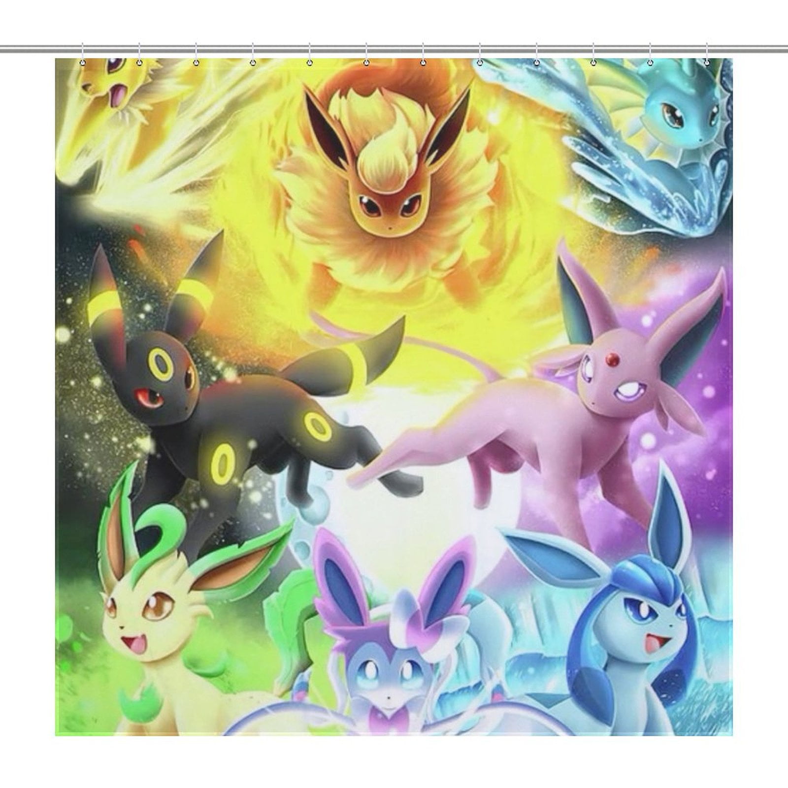 Pokémon-Eevee Vaporeon Flareon Jolteon Umbreon Espeon Leafeon Glaceon ...