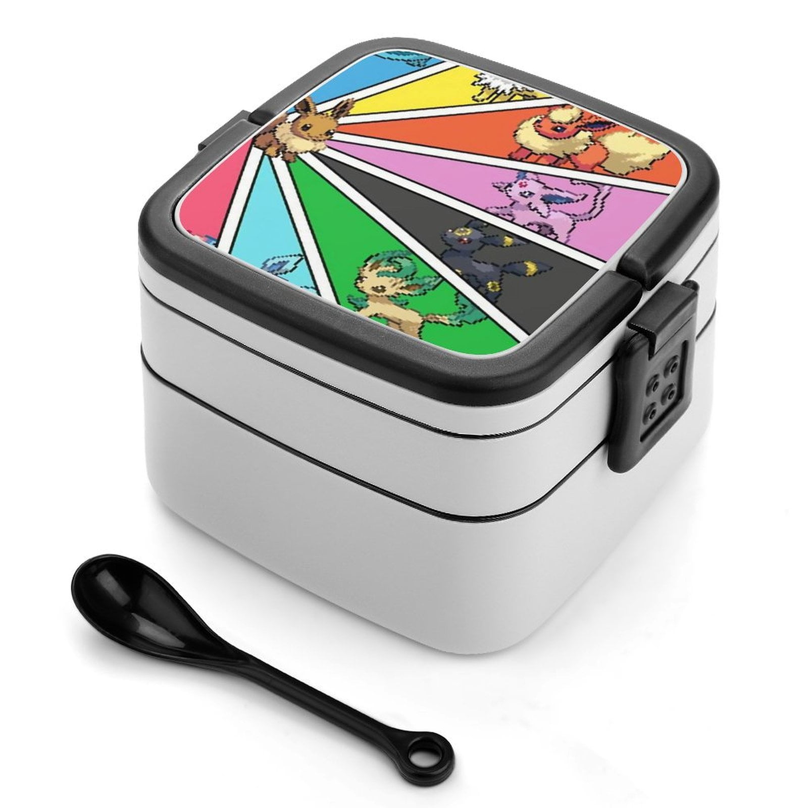 Pokémon-Eevee Vaporeon Flareon Lunch Boxes 1000 ML Double Layer Bento ...