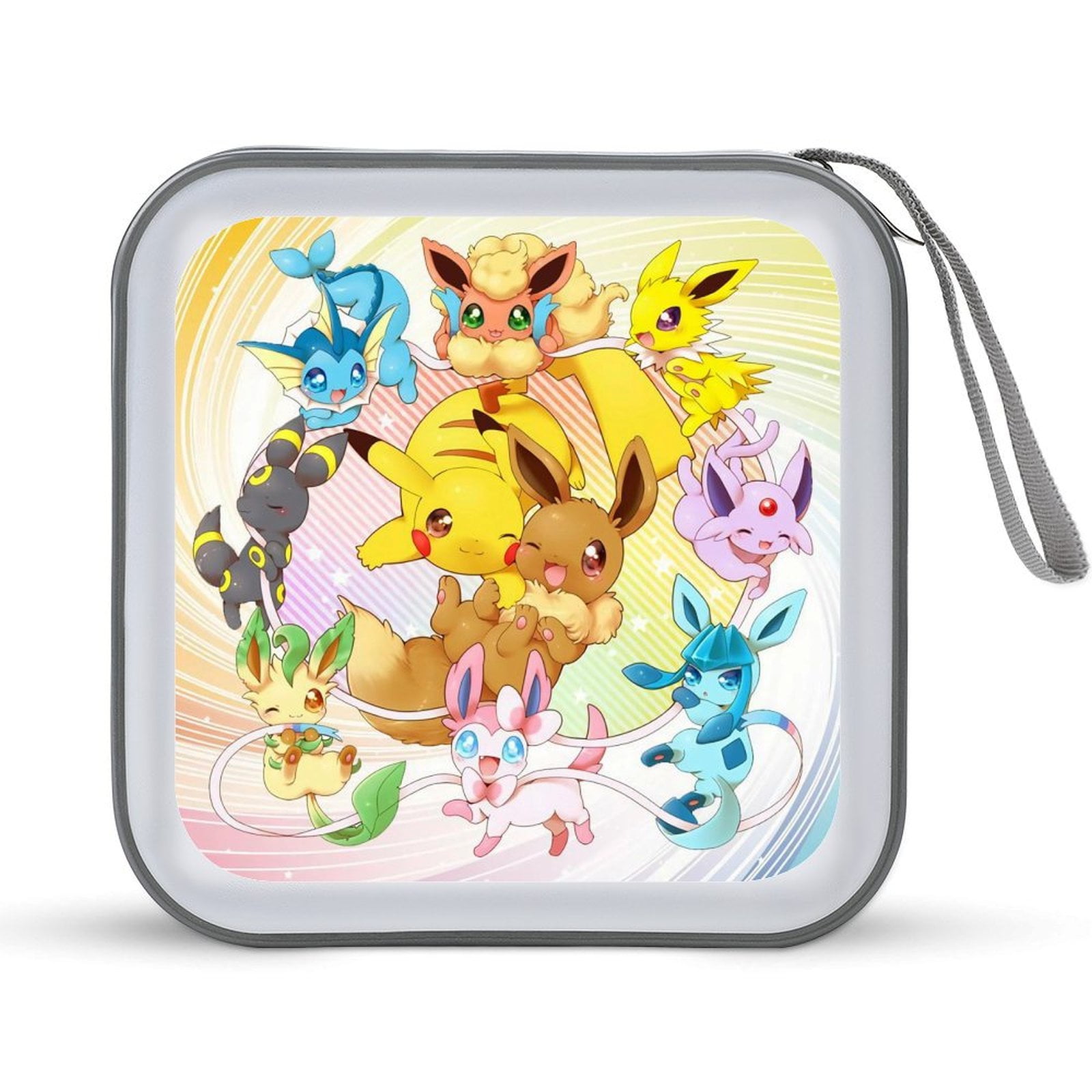 Pokémon-Eevee Vaporeon Flareon123 CD Case, 40 Capacity VCD/DVD Case ...