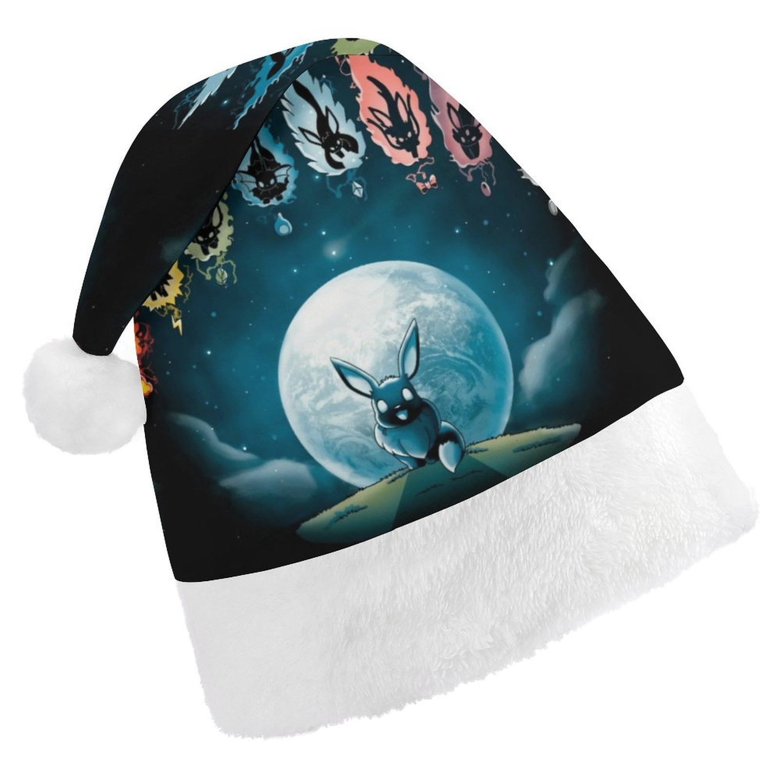 Pokémon Eevee,vaporeon,leafeon,umbreon,espeon,glaceon,flareon,jolteon Santa Hat,Pokémon Eevee ...