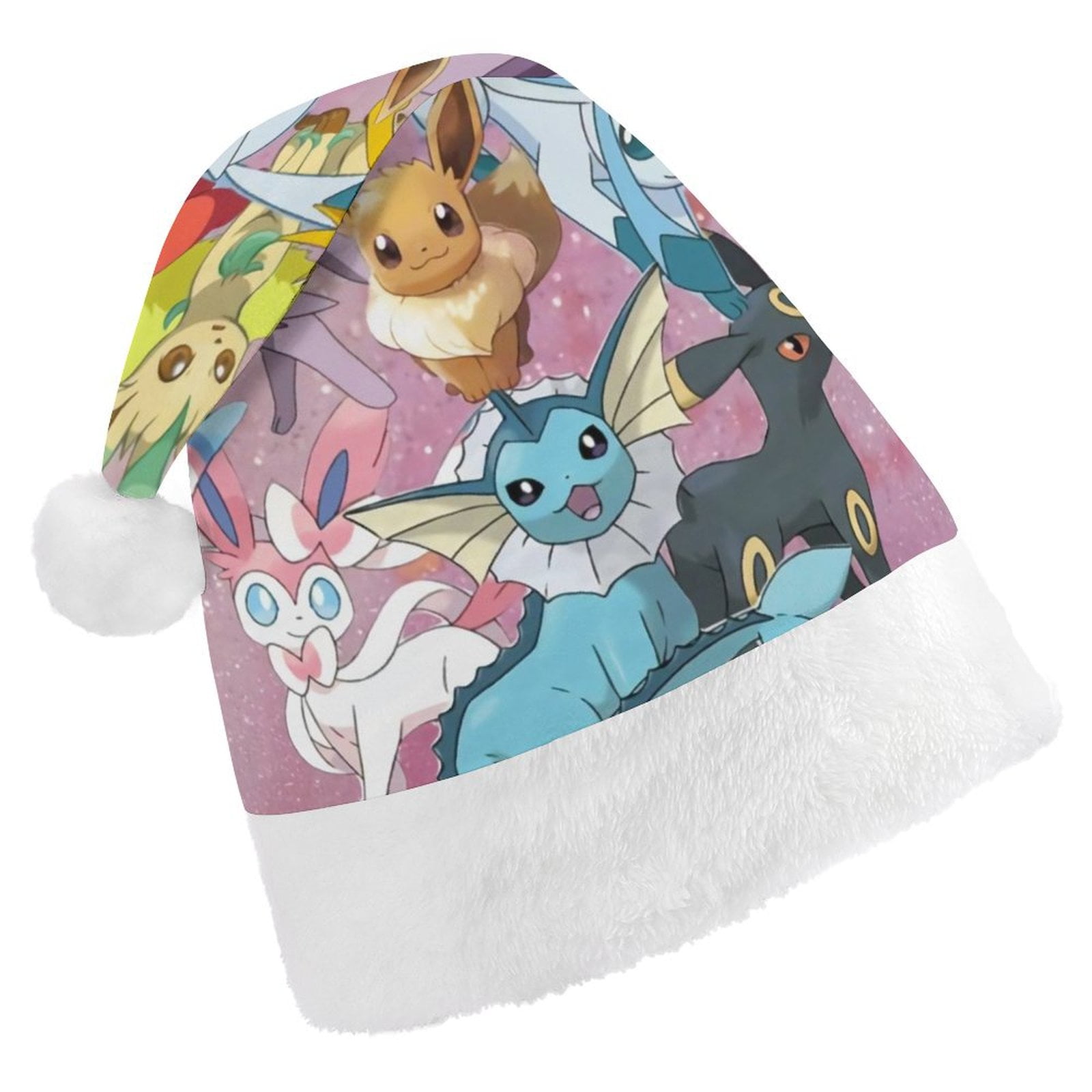 Pokémon Eevee,vaporeon,leafeon,umbreon,espeon,glaceon,flareon,jolteon Santa Hat,Pokémon Eevee ...