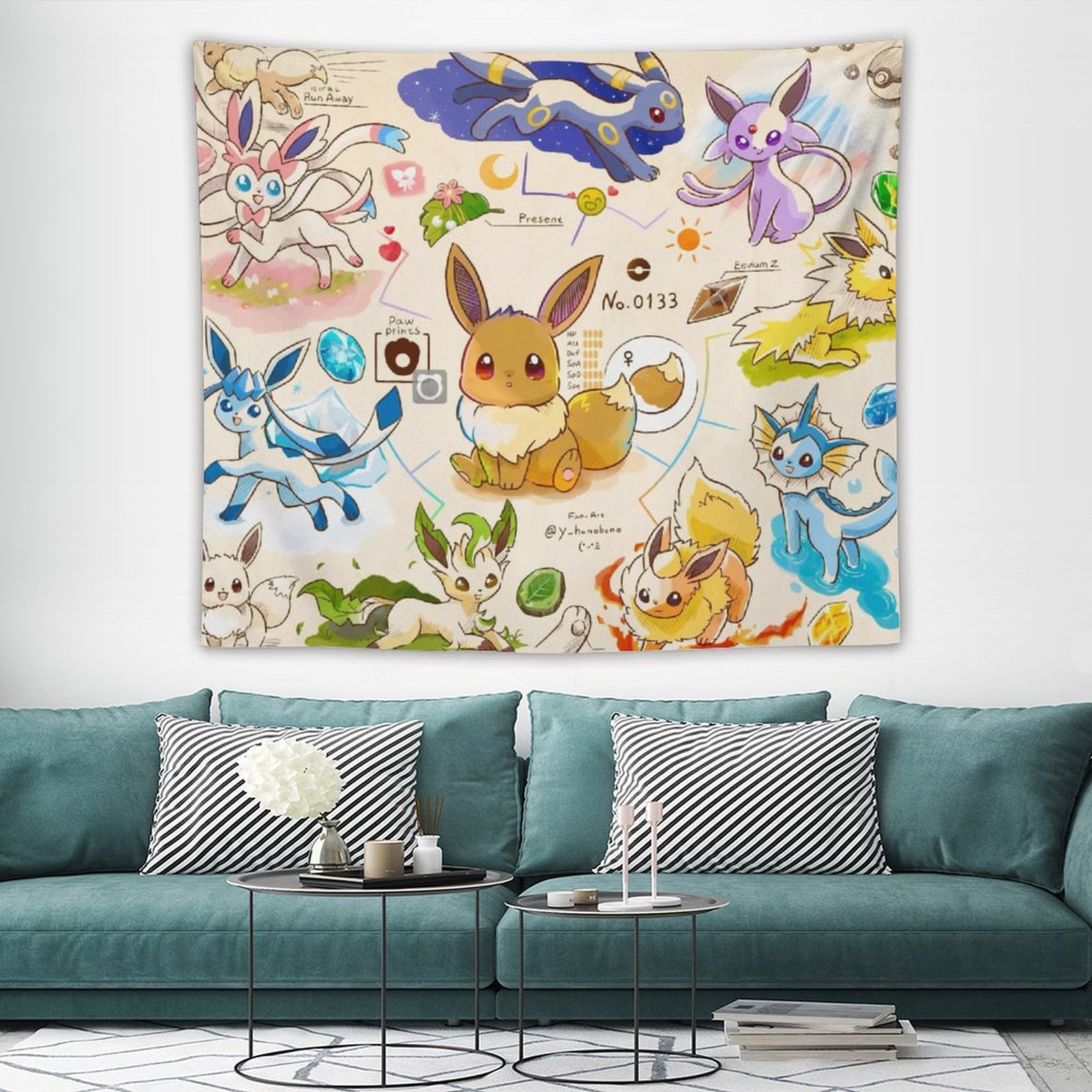 Pokémon Eevee,vaporeon,leafeon,umbreon,espeon,glaceon,flareon,jolteon ...