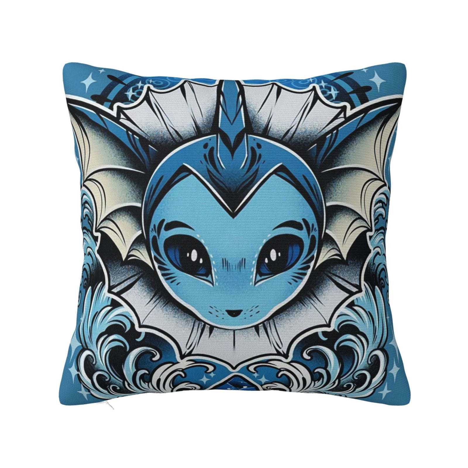 Pokémon Eeveelution Series Vaporeon Pillow Covers,26x26 Pillow Cover,Decorative Throw Pillow ...