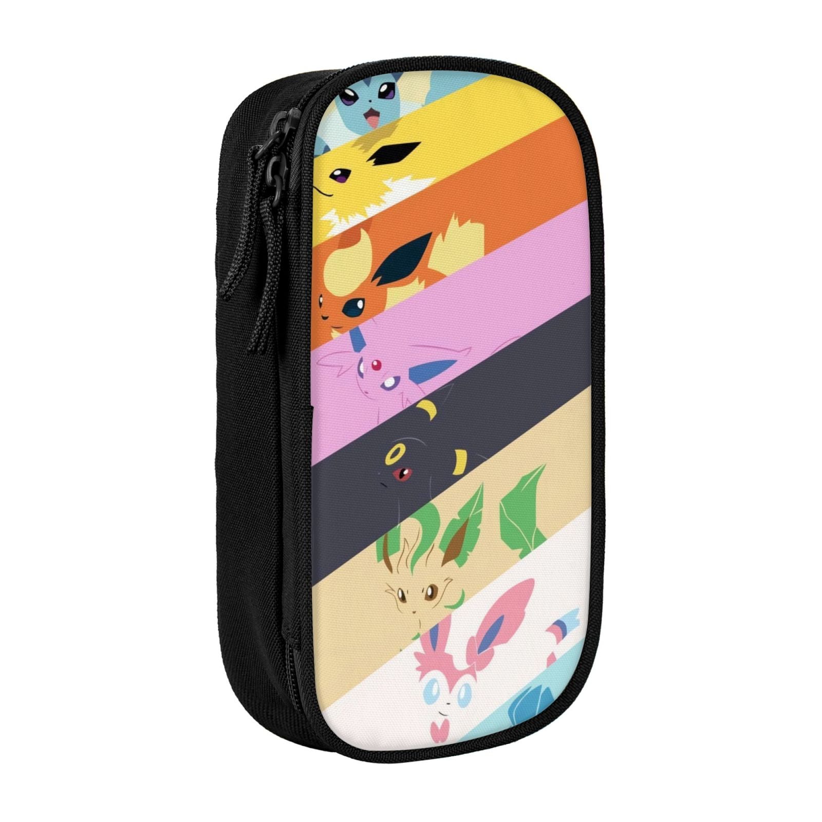 Pokémon - Eeveelution Stickers Pencil Case,Big Capacity Pencil Pouch ...