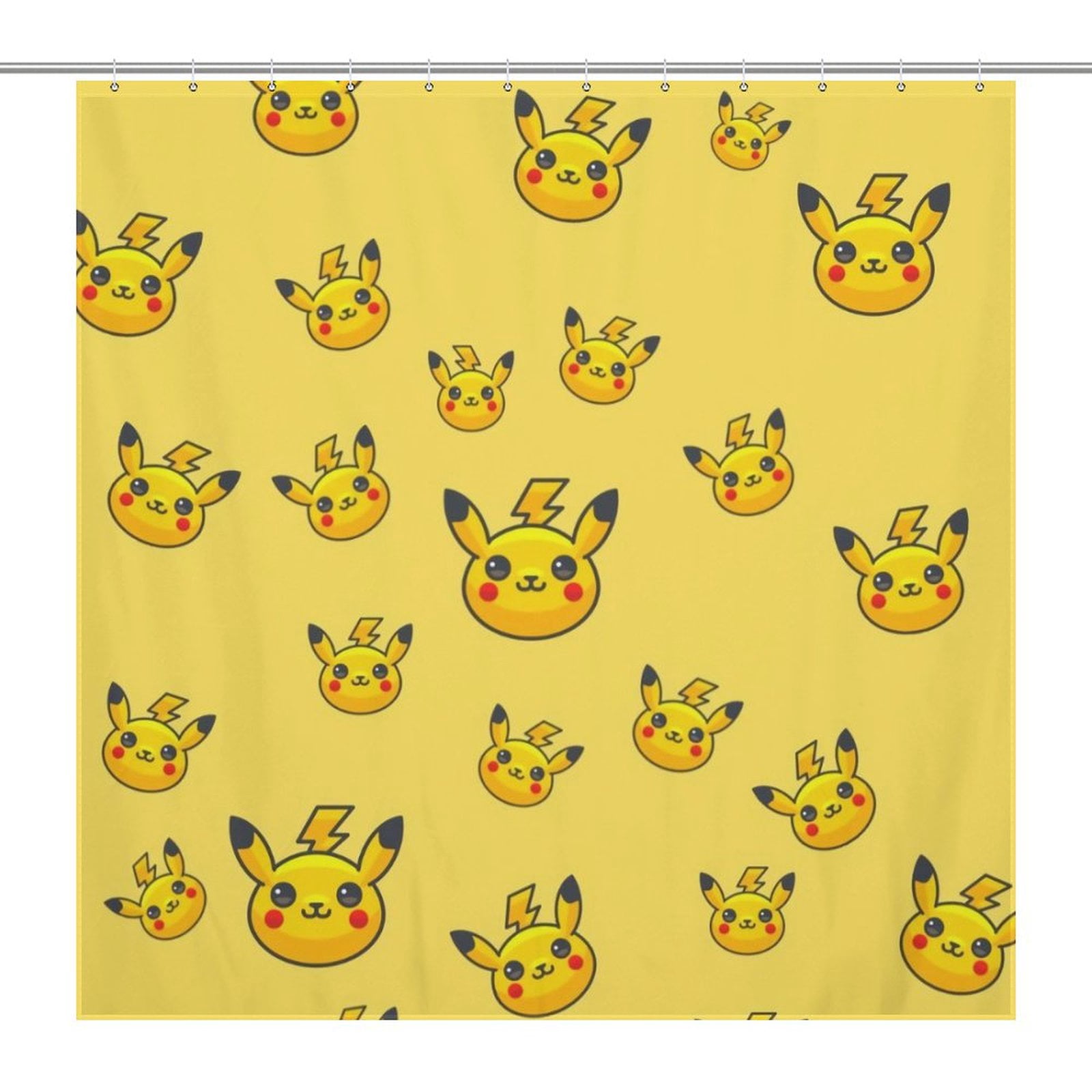 Pokémon-Face Shower Curtain,Shower Curtain Liner,Shower Curtain Fall ...