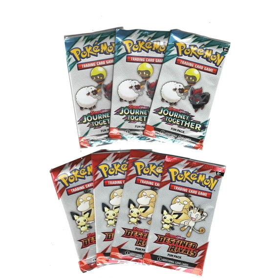 Pokémon Fun Pack Lot - Destined Rivals (x4) - Journey's Together (x3 ...
