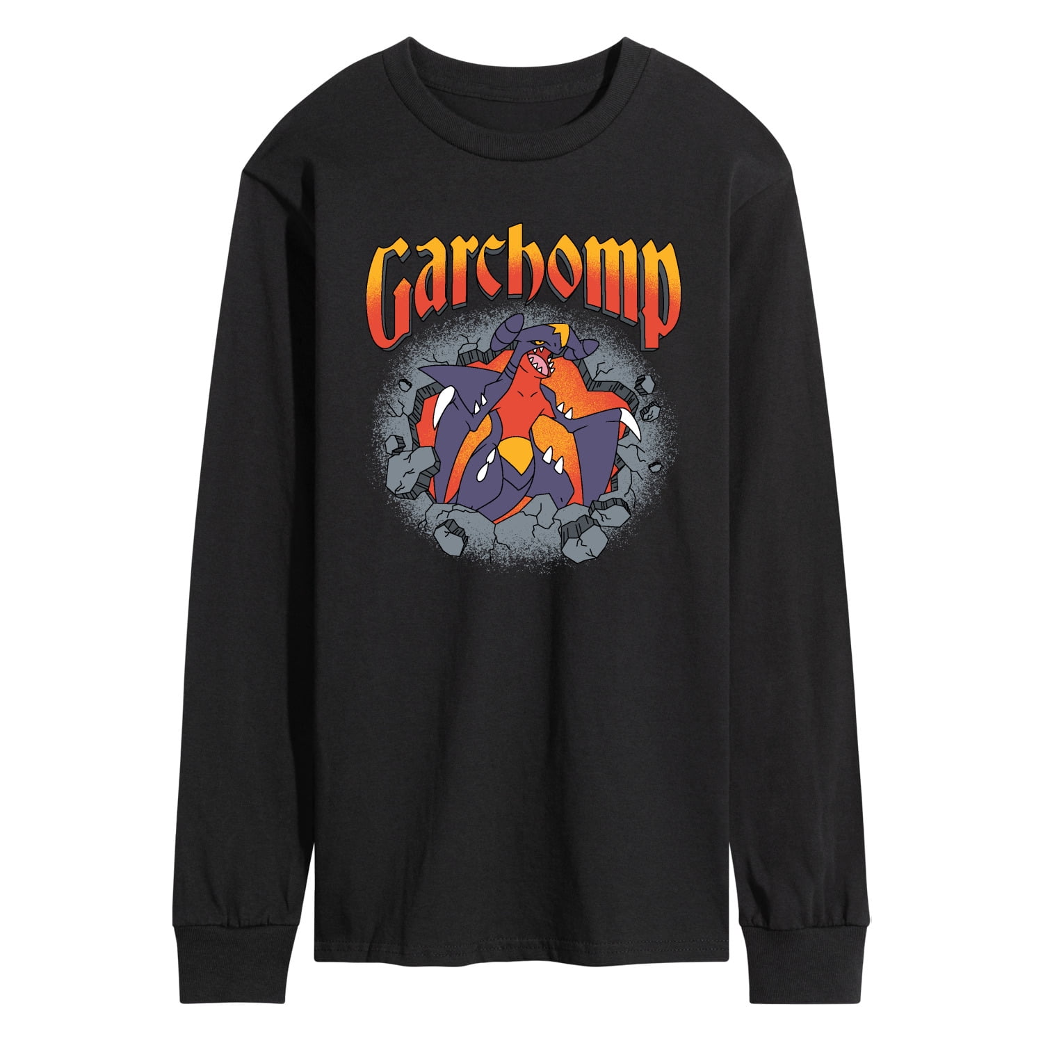 Pokémon - Garchomp Rocks - Men's Long Sleeve Graphic T-Shirt - Walmart.com