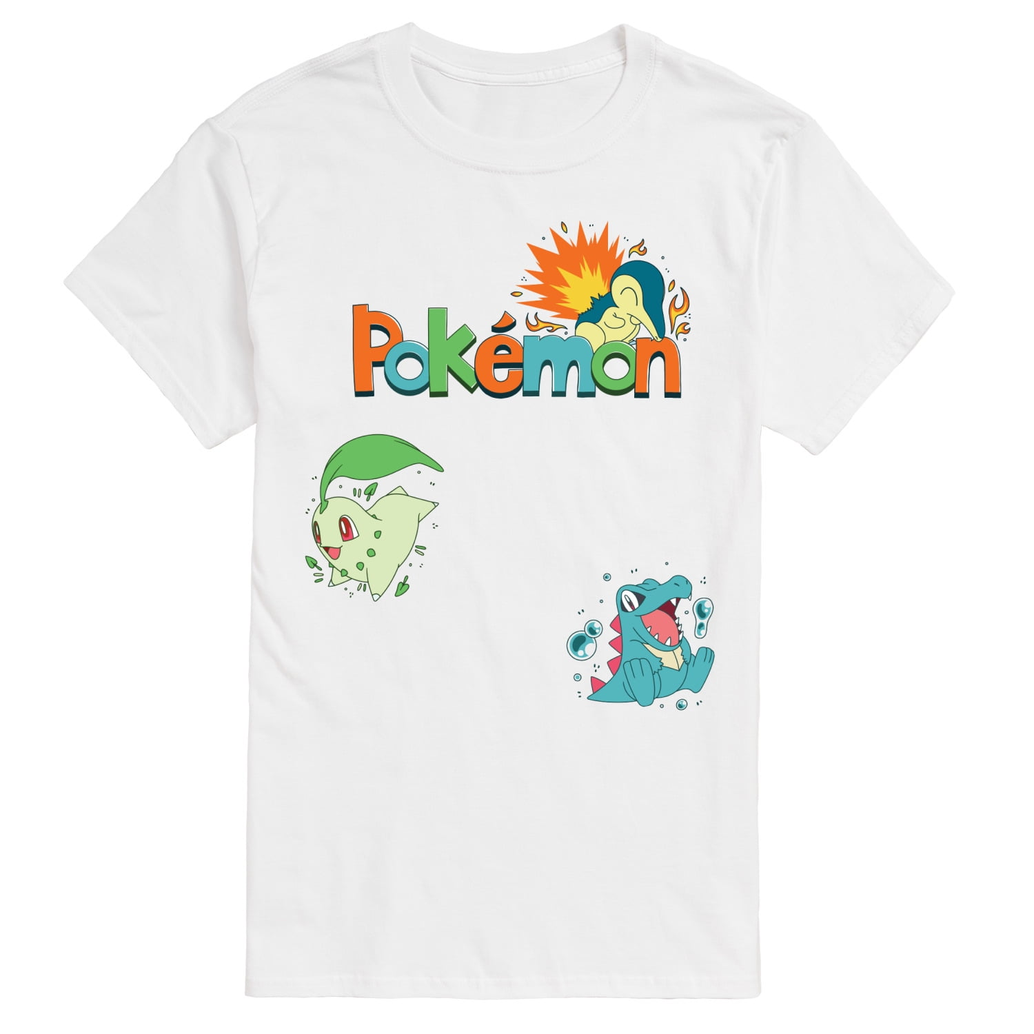 Pokémon - Gen 2 Starters - Men's Short Sleeve Graphic T-Shirt - Walmart.com