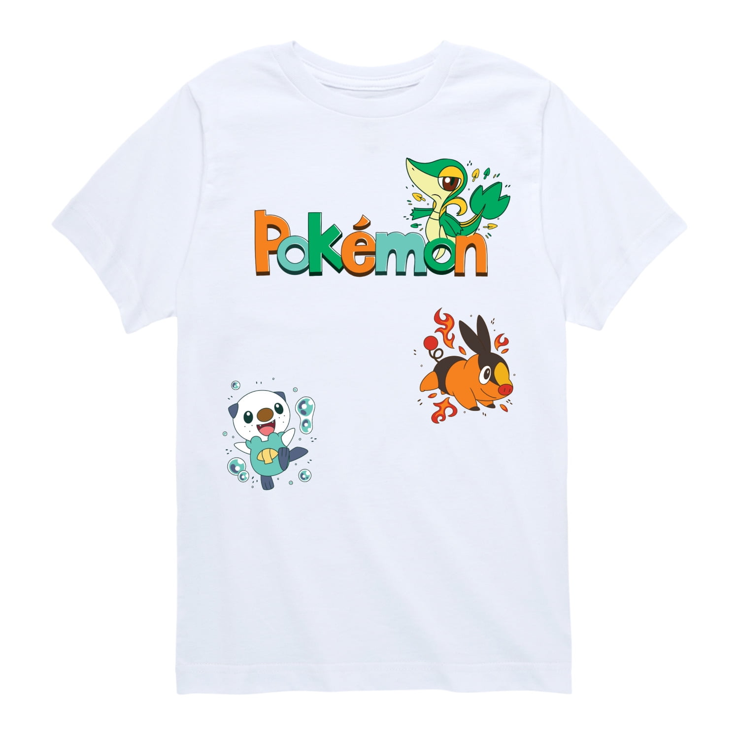 Pokémon - Gen 5 Snivy, Oshawott, Tepig - Youth Short Sleeve Graphic T ...