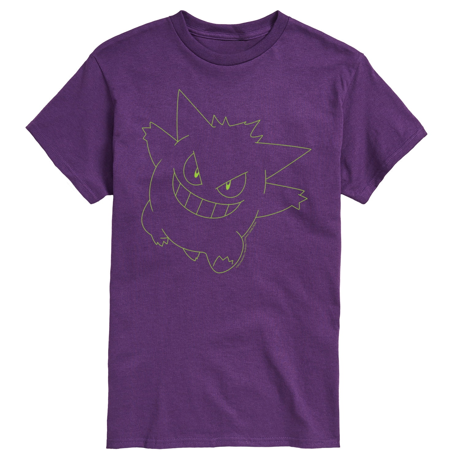 Pokémon Adult Men's Gengar Big Face Short Sleeve T-Shirt - Pokémon ...