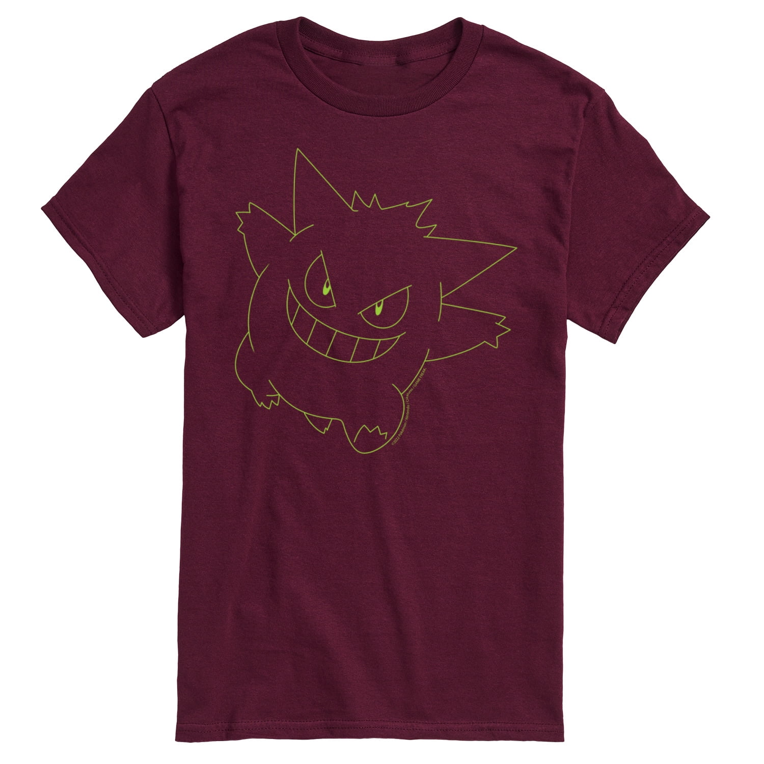 Pokémon - Gengar Big Face - Men's Short Sleeve Graphic T-Shirt ...