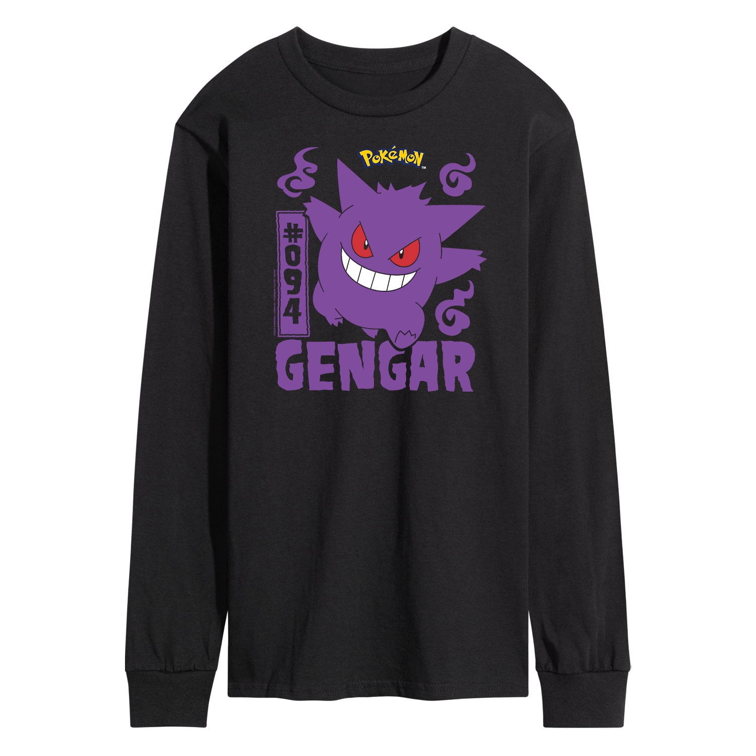 Pokémon - Gengar - Men's Long Sleeve T-Shirt - Walmart.com