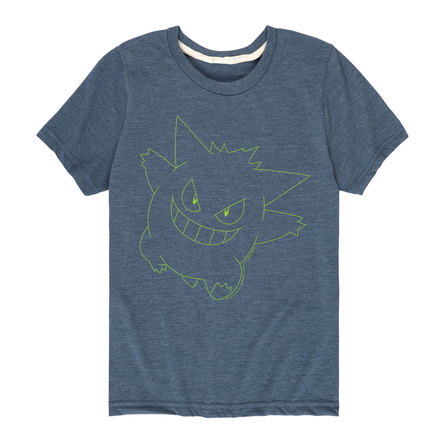 Pokémon - Gengar Neon - Youth Short Sleeve Graphic T- Shirt - Walmart.com