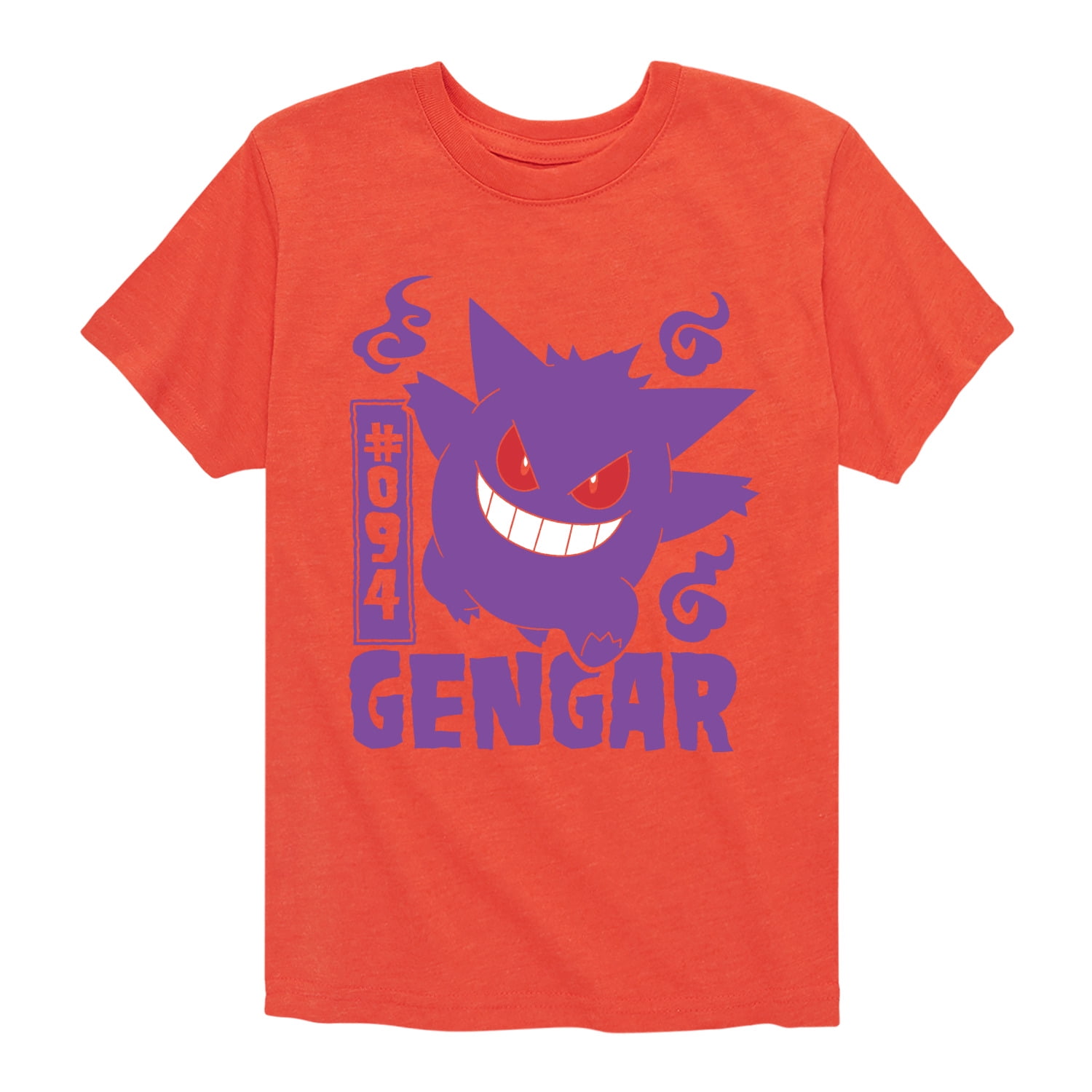 Pokémon - Gengar - Youth Short Sleeve Graphic T-Shirt - Walmart.com
