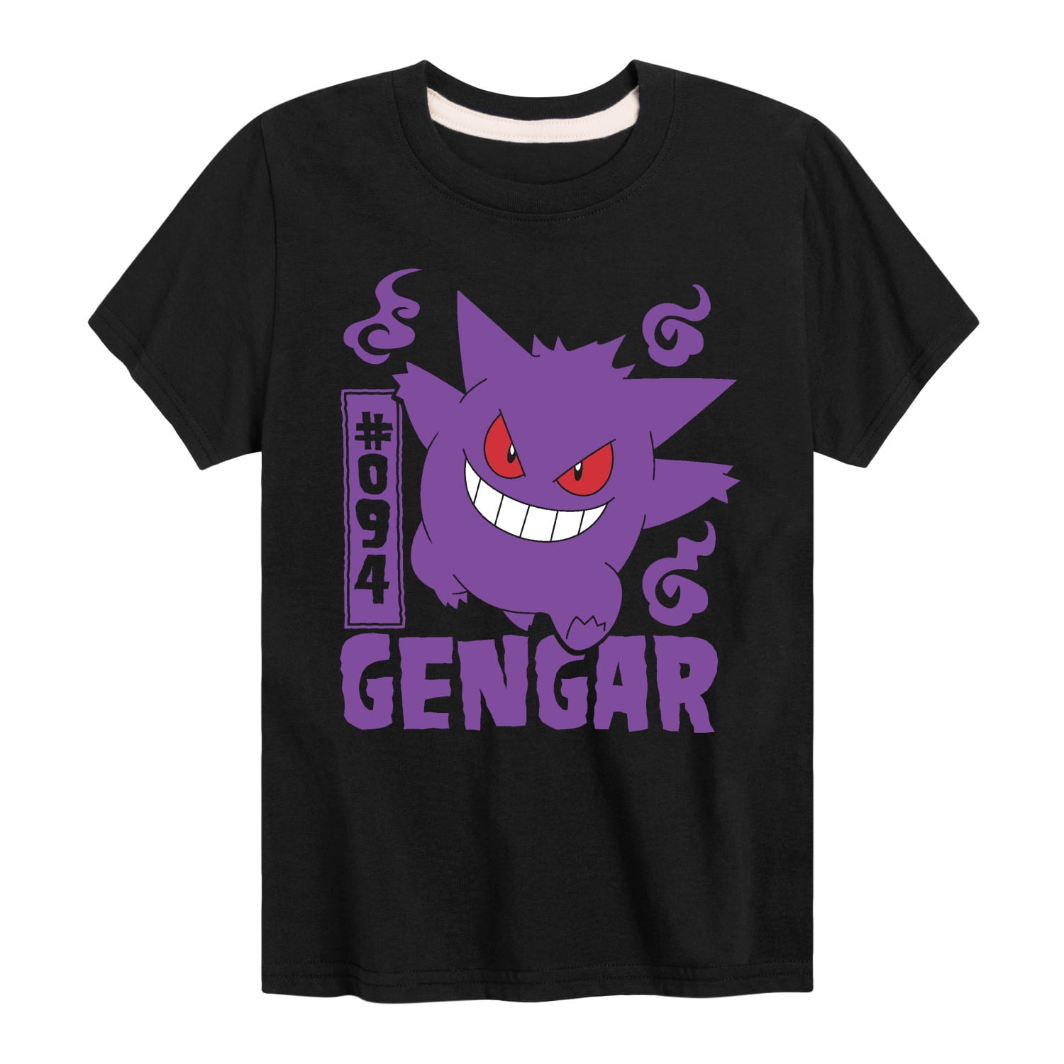 Pokémon - Gengar - Youth Short Sleeve Graphic T-Shirt - Walmart.com