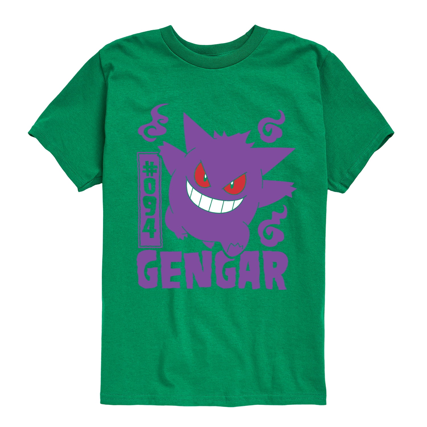Pokémon - Gengar - Youth Short Sleeve Graphic T-Shirt - Walmart.com