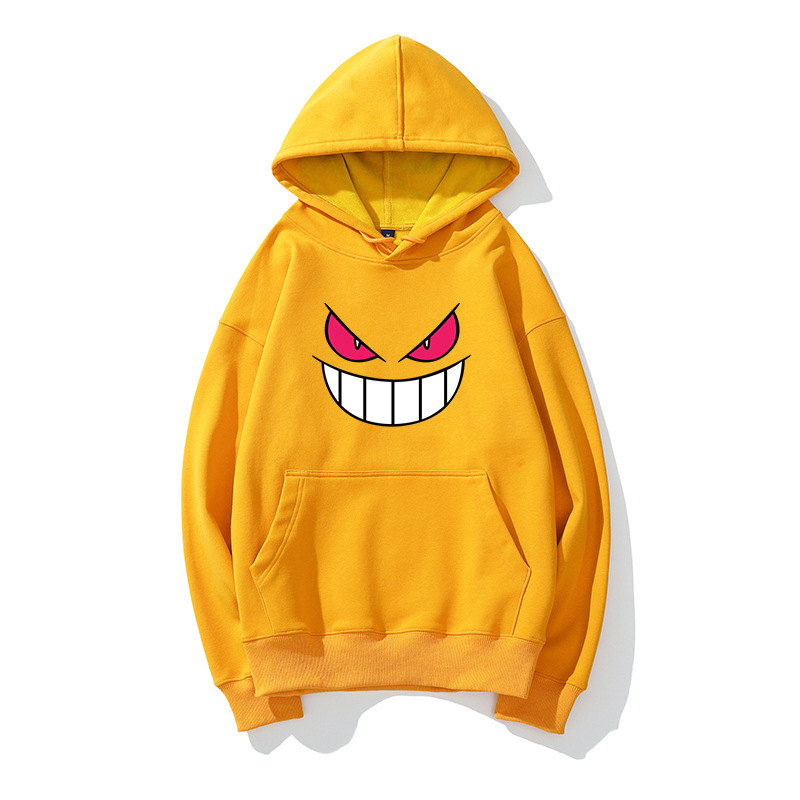 Pokémon Gengar hooded sweatshirt for men, fleece-lined jacket, Haunter ...